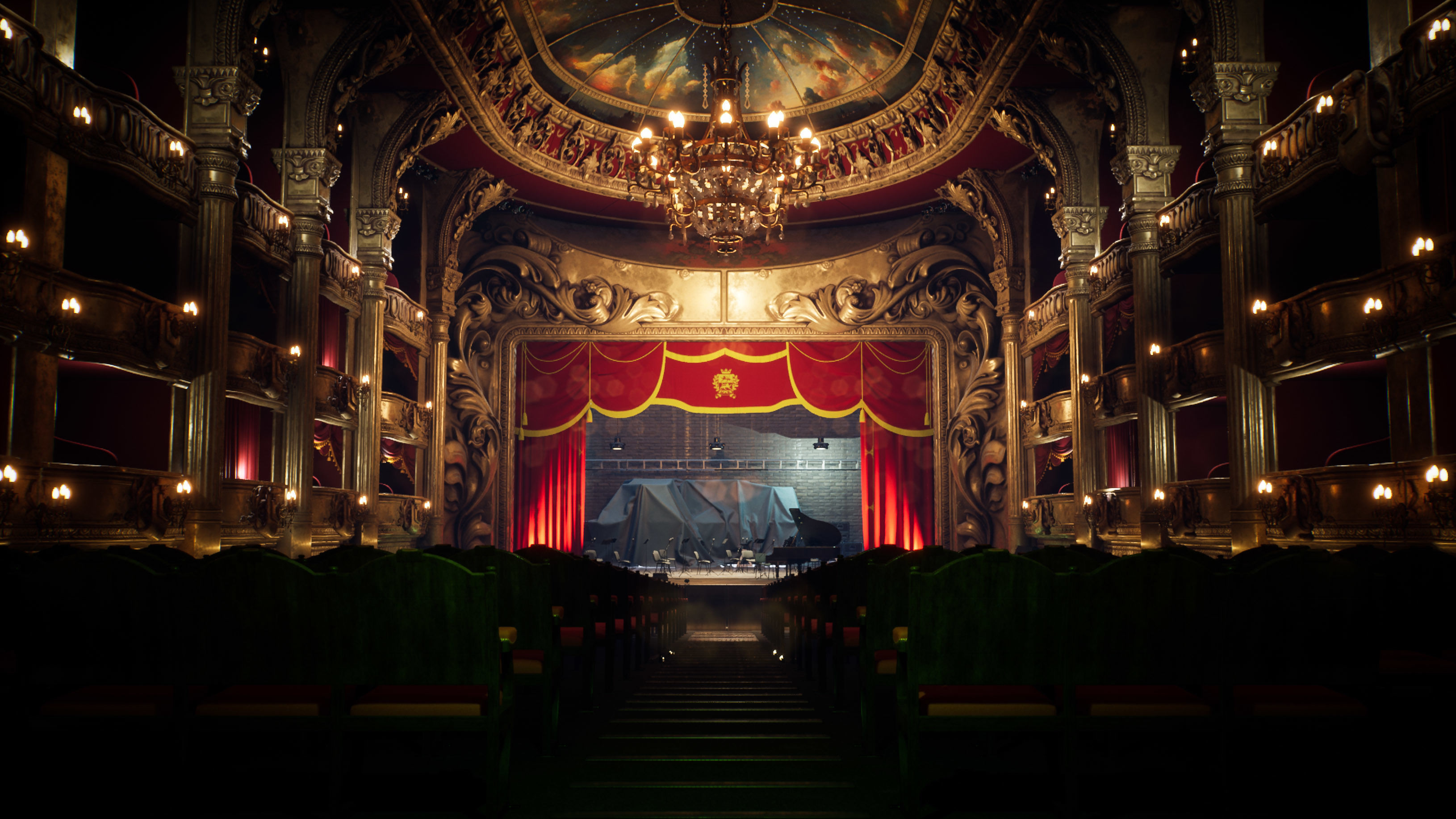 3D model Opera House Environment Kit - UE5 VR / AR / low-poly | CGTrader