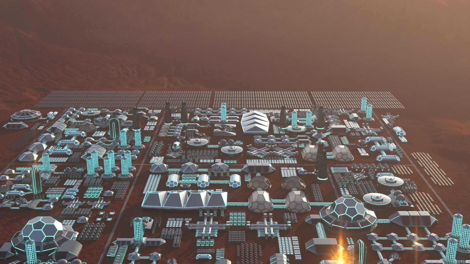 Martian Base 3D model | CGTrader