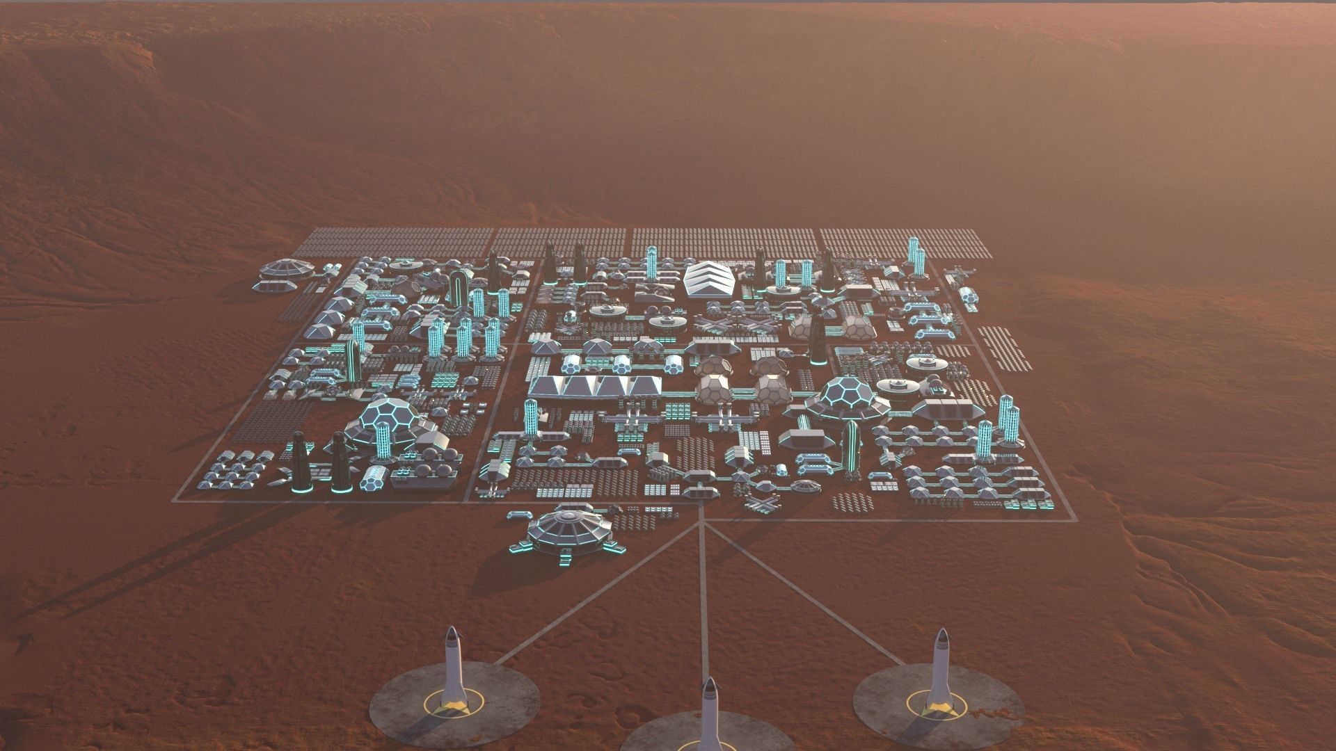 Martian Base 3D model | CGTrader