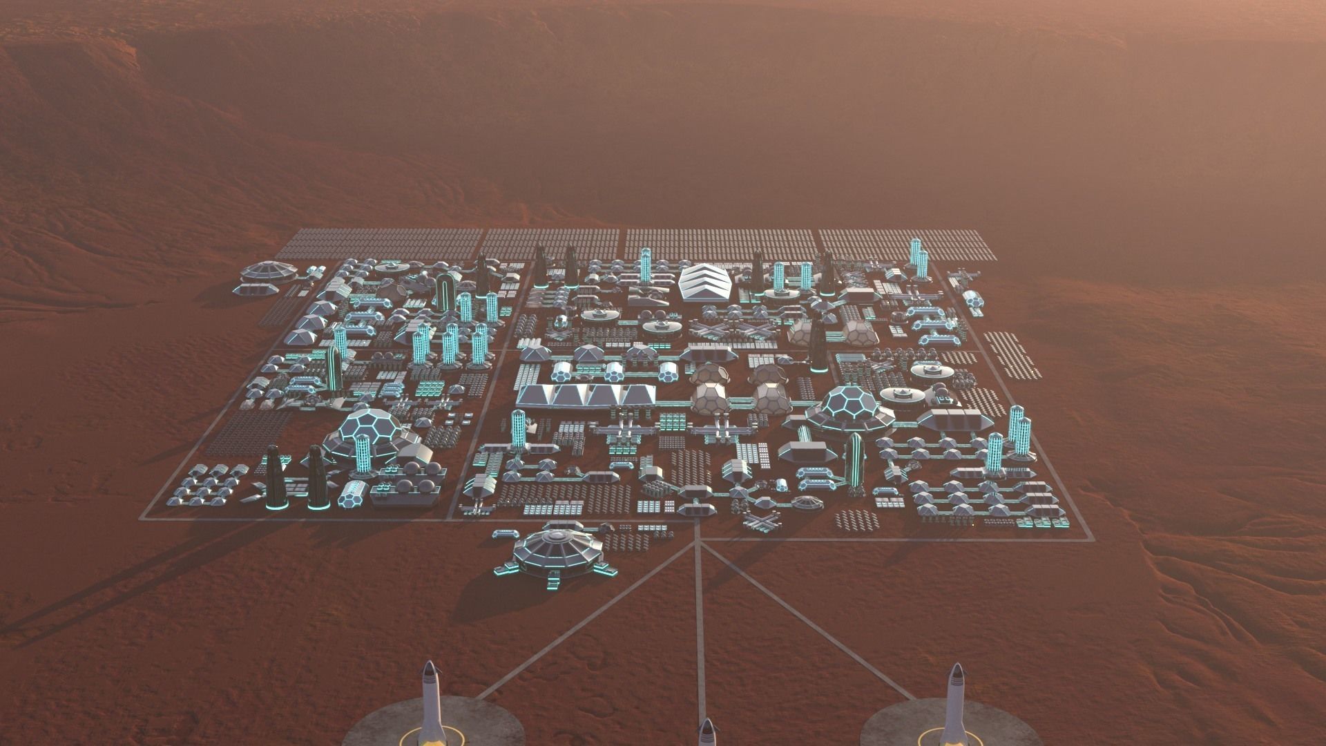 Martian Base 3D model | CGTrader