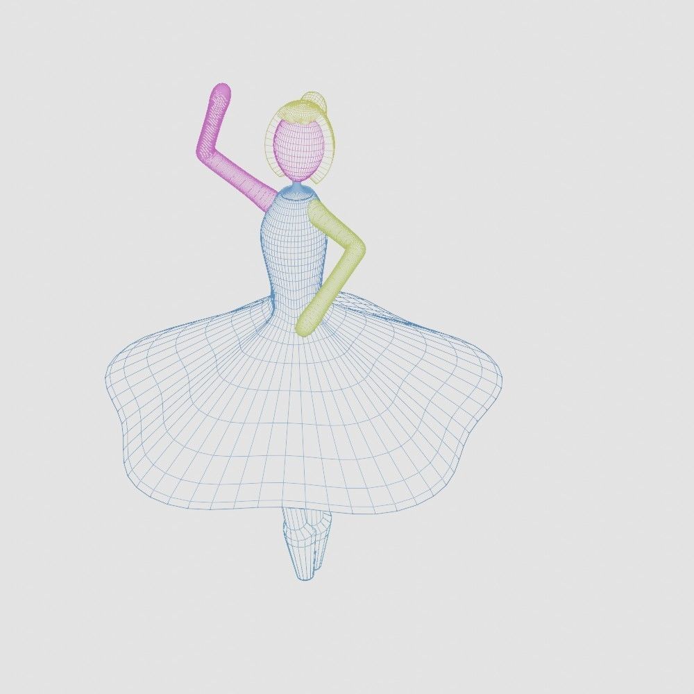 Ballerina im Sprung Dancer Ballet 3D model | CGTrader