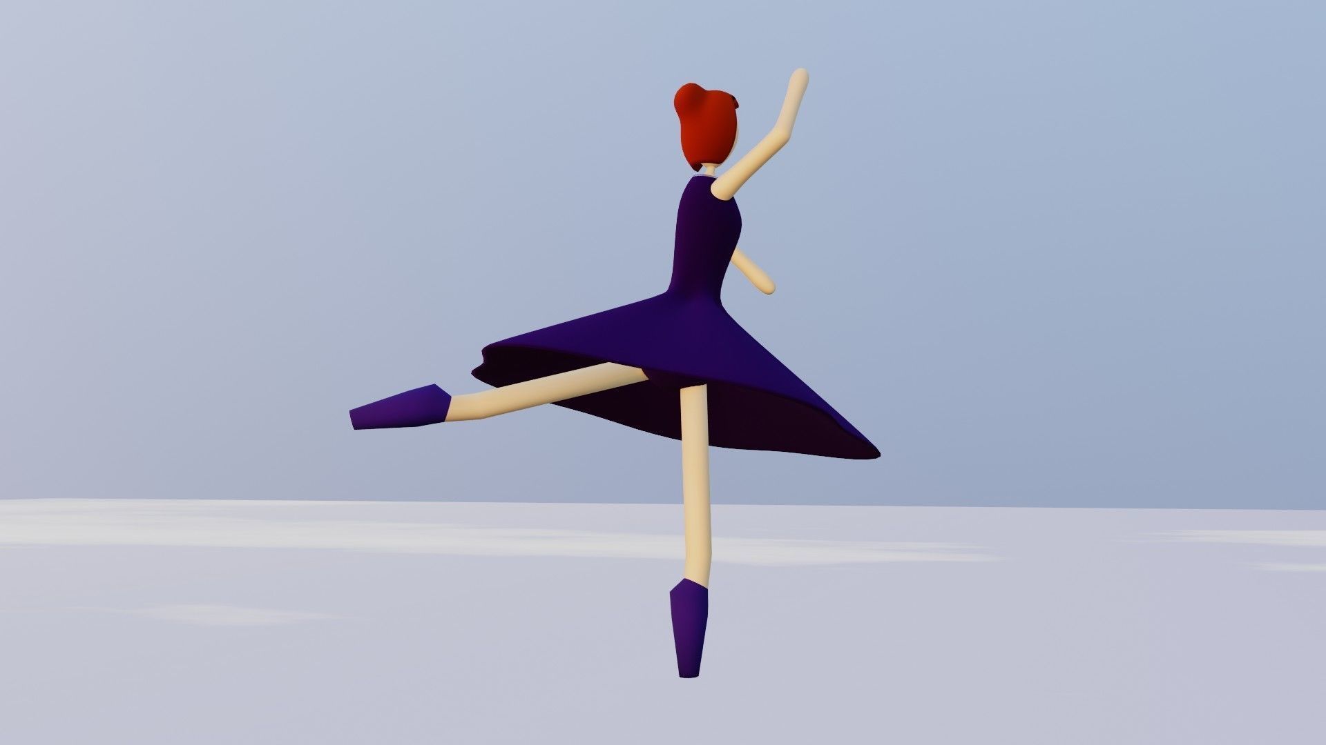 Ballerina im Sprung Dancer Ballet 3D model | CGTrader