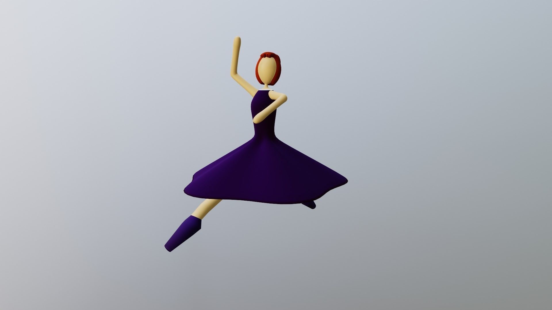Ballerina im Sprung Dancer Ballet 3D model | CGTrader