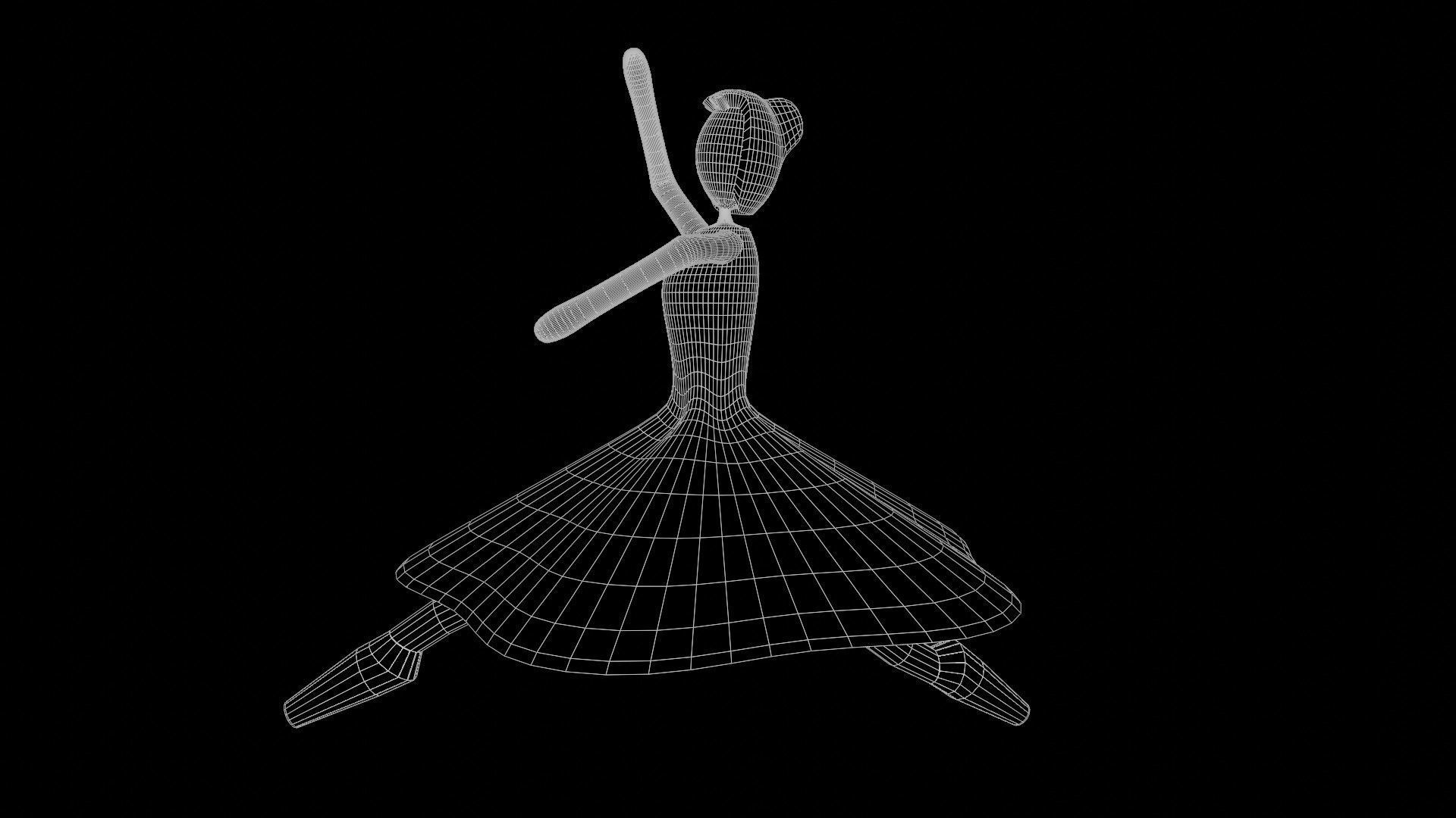 Ballerina im Sprung Dancer Ballet 3D model | CGTrader