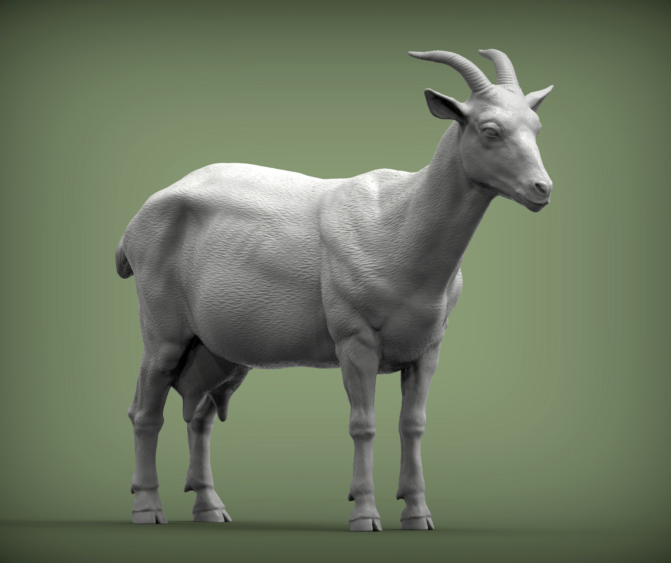 goat 3D print model 3D model 3D printable | CGTrader