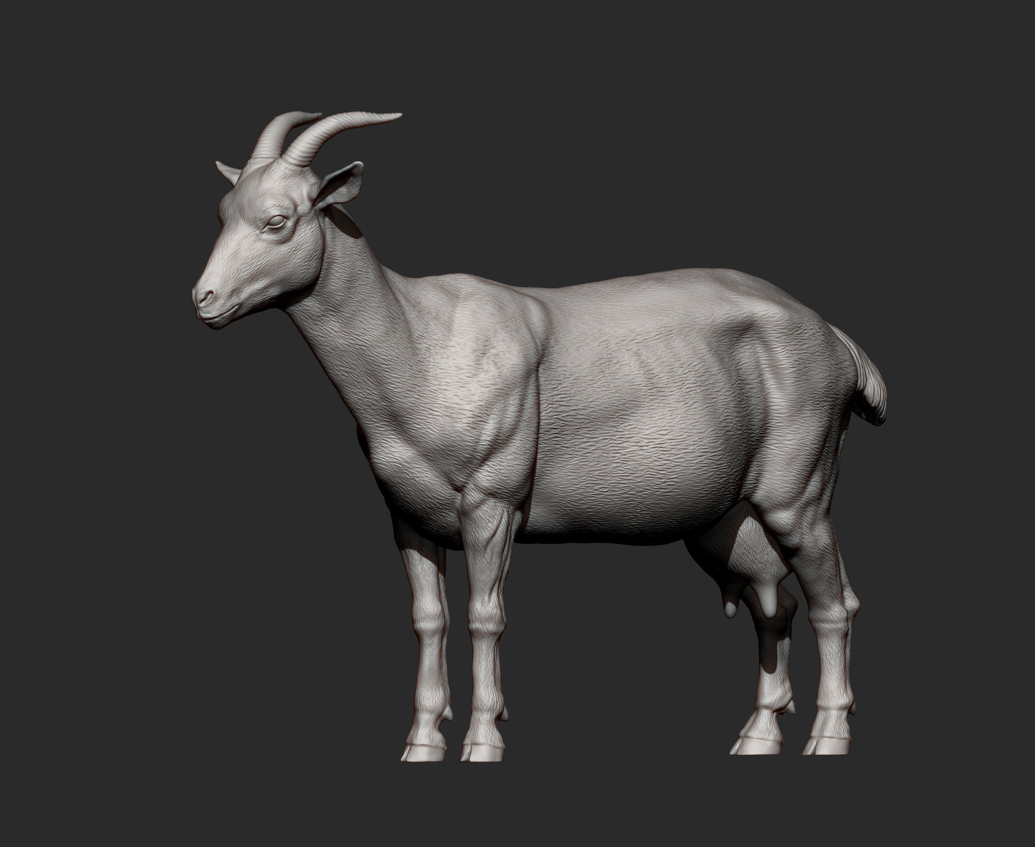 goat 3D print model 3D model 3D printable | CGTrader