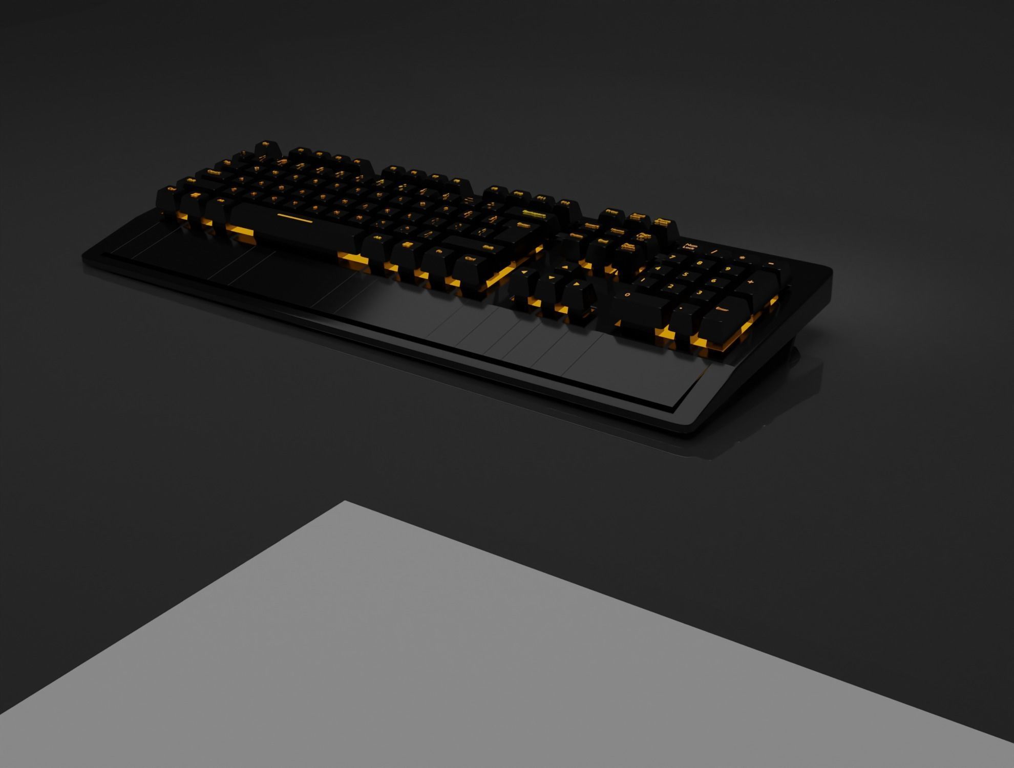 3D model Gaming RGB Keyboard VR / AR / low-poly | CGTrader