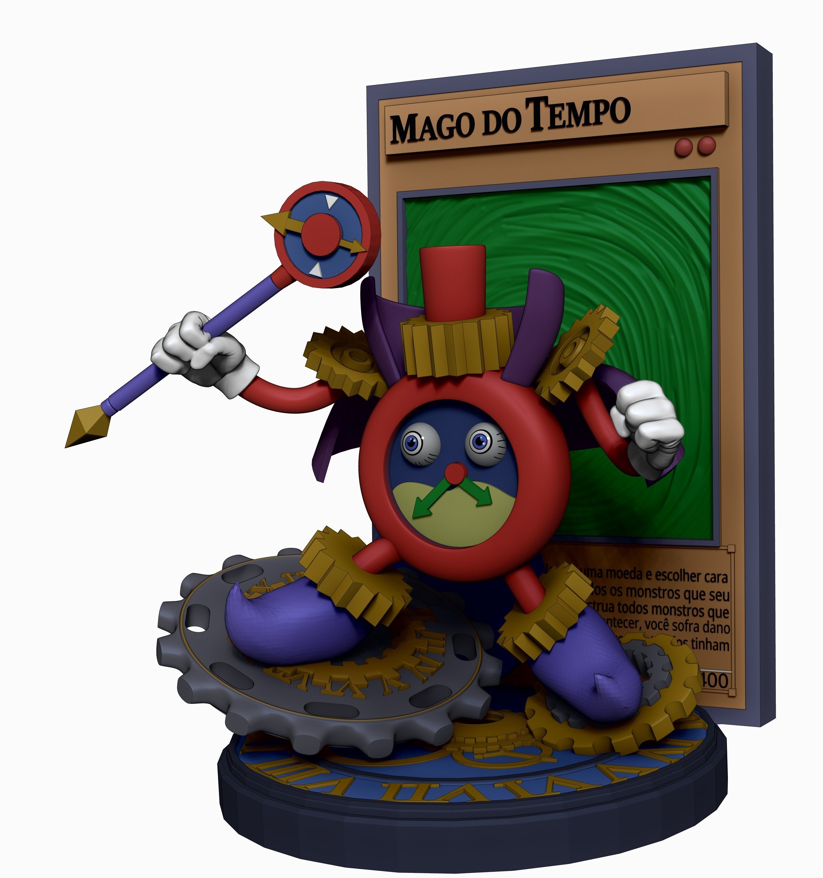 WIZARD OF TIME YUGIOH 3D model 3D printable | CGTrader