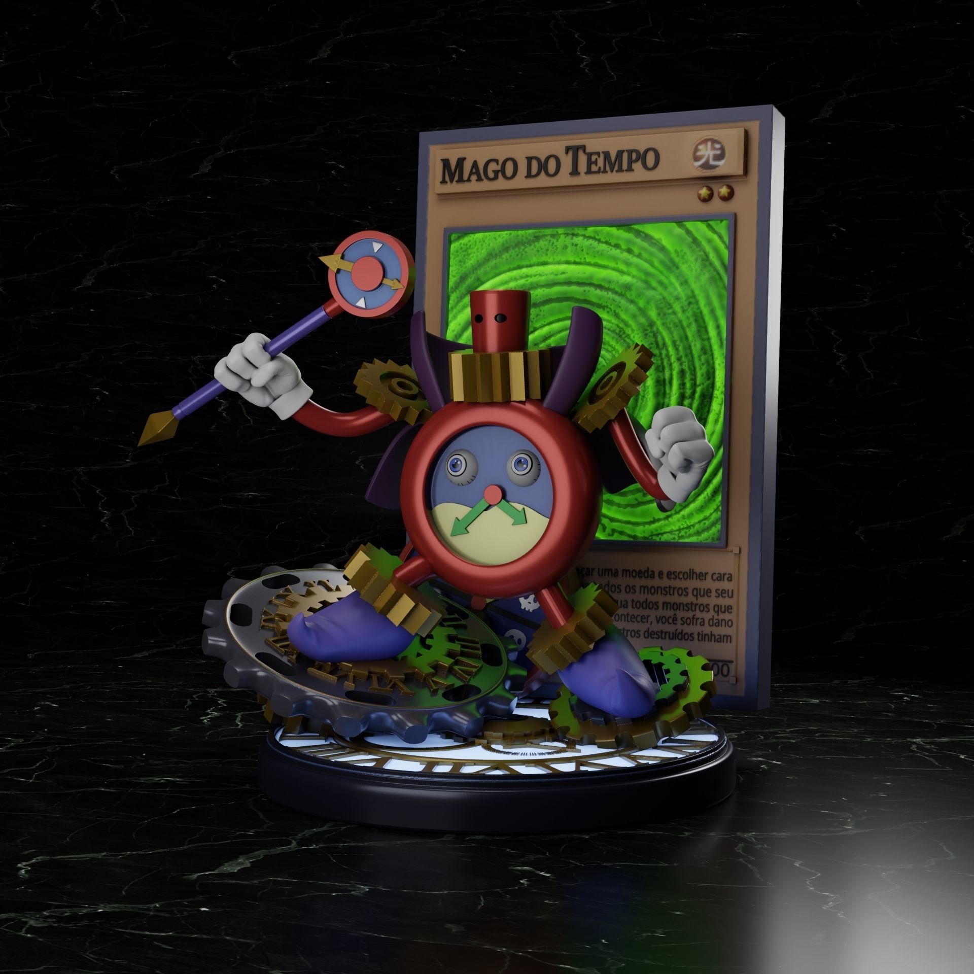 WIZARD OF TIME YUGIOH 3D model 3D printable | CGTrader