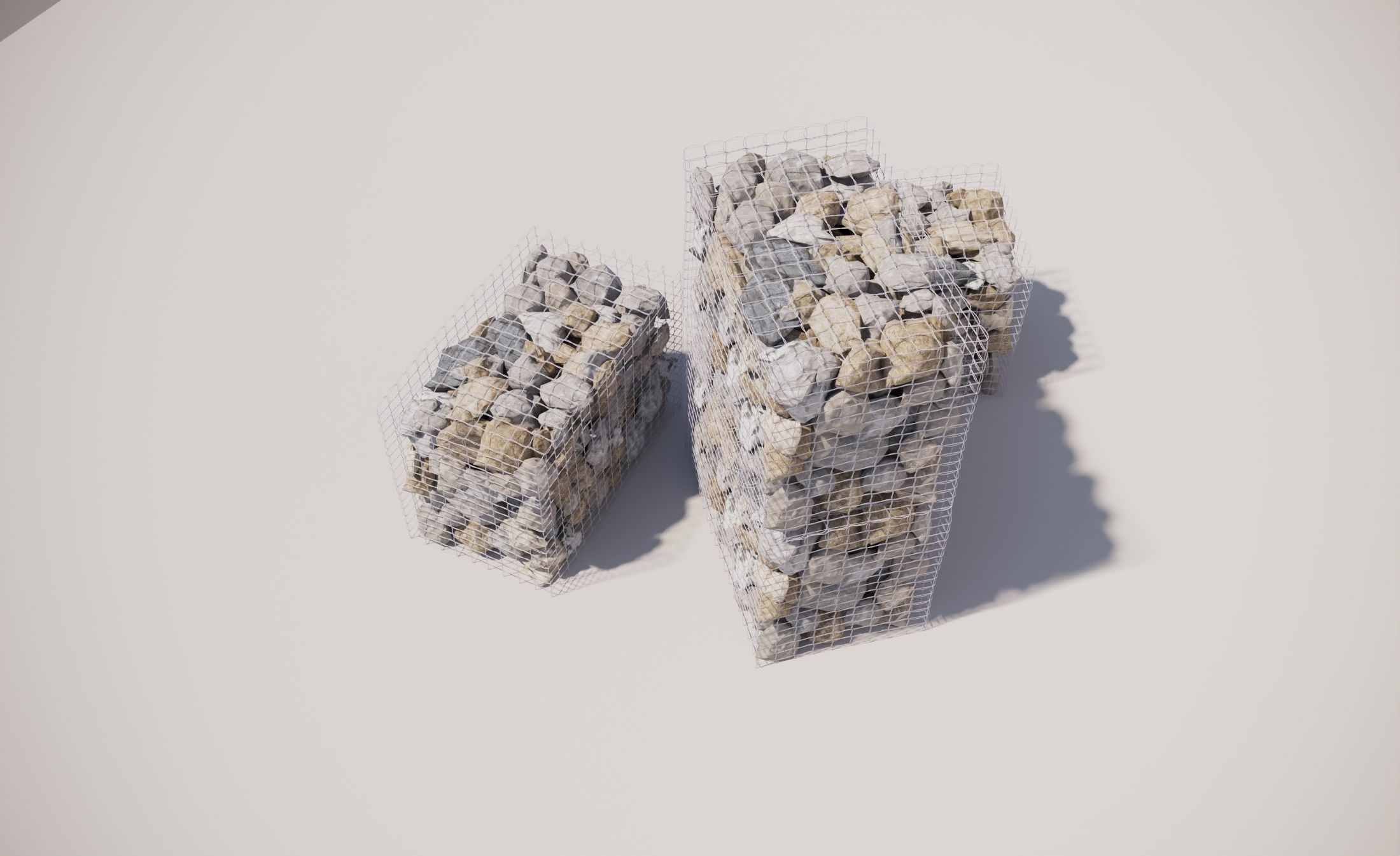 GABION STONE WALL 3D model | CGTrader