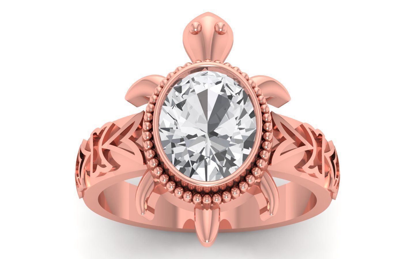 Tortoise Ring 3D model 3D printable | CGTrader