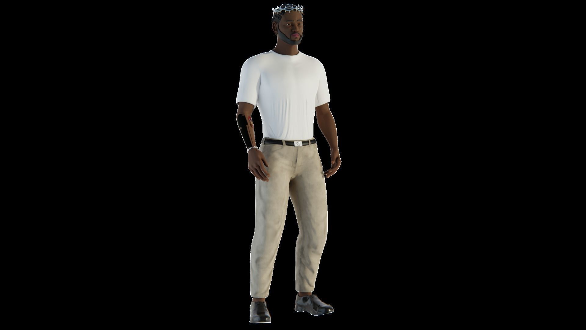 3D model Kendrick Lamar - Stylized VR / AR / low-poly | CGTrader