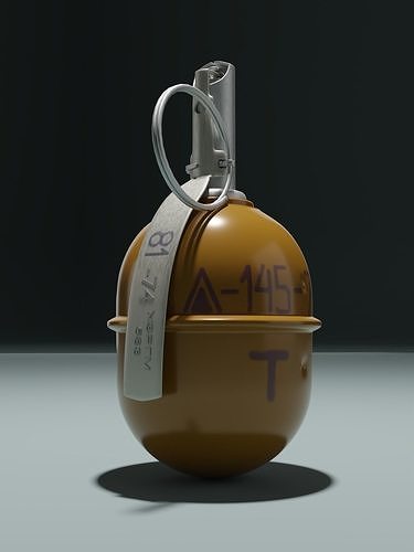 RGD-5 soviet hand grenade free 3D model | CGTrader