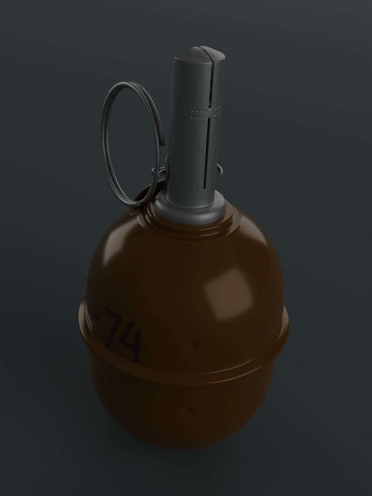 RGD-5 soviet hand grenade free 3D model | CGTrader