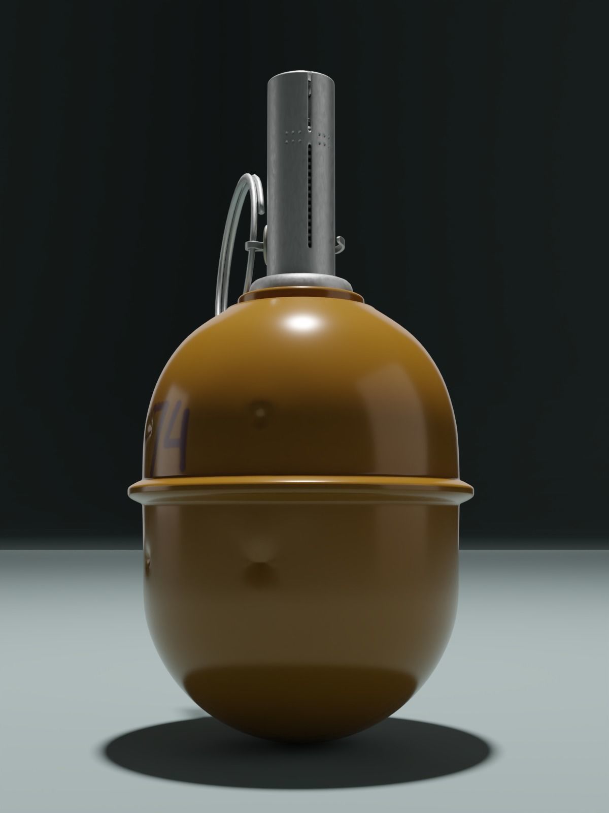 RGD-5 soviet hand grenade free 3D model | CGTrader