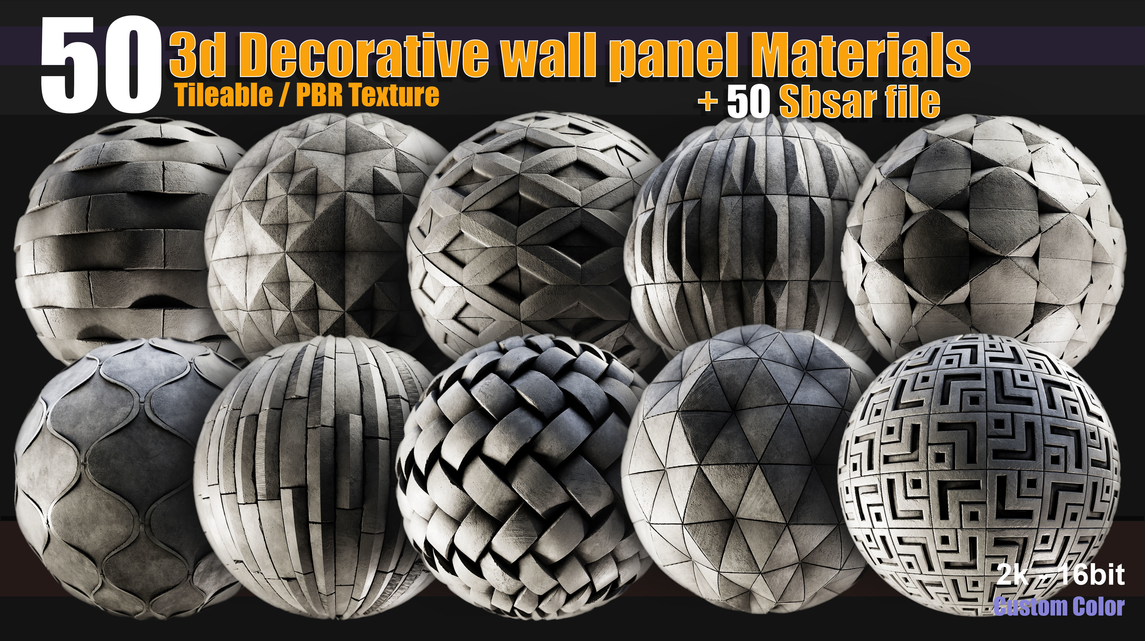 50 3d Decorative wall panel materials Texture | CGTrader