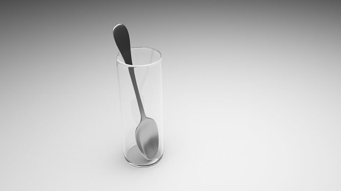 Spoon In Glass 3D model | CGTrader
