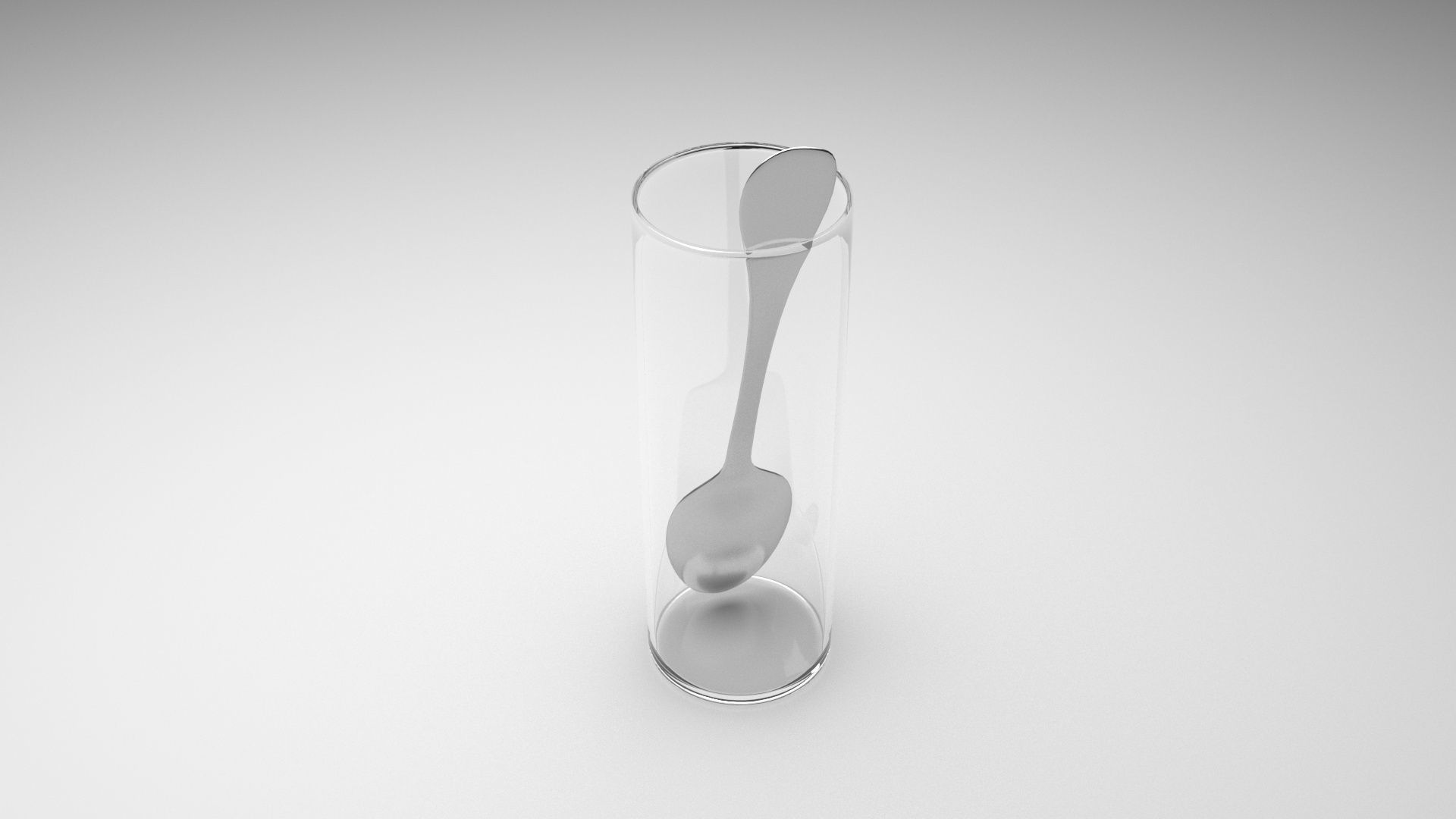 Spoon In Glass 3D model | CGTrader