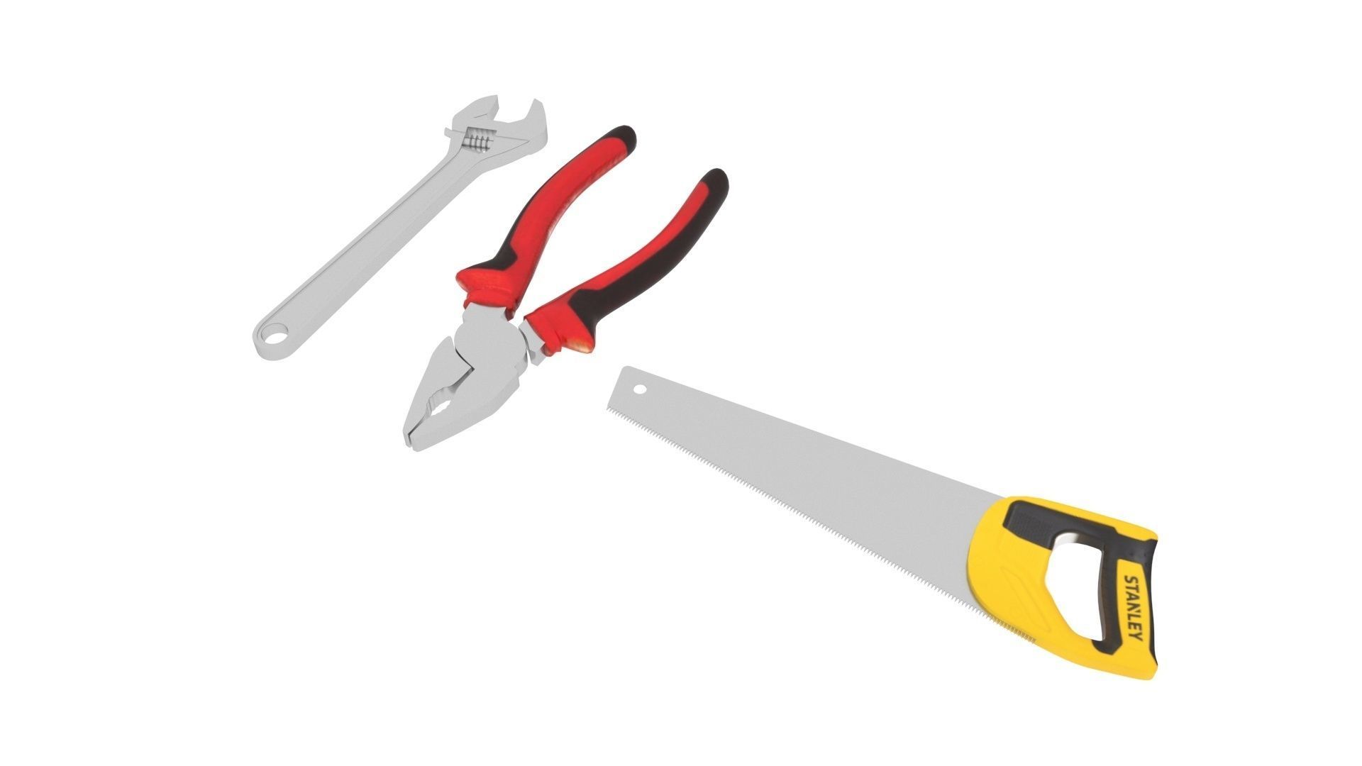 3 Piece Tools Set 3D model | CGTrader