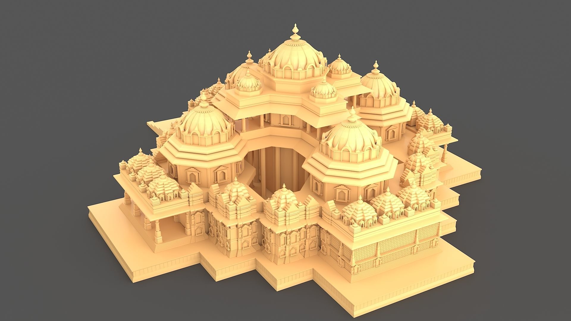Akshardham Temple 3D model | CGTrader