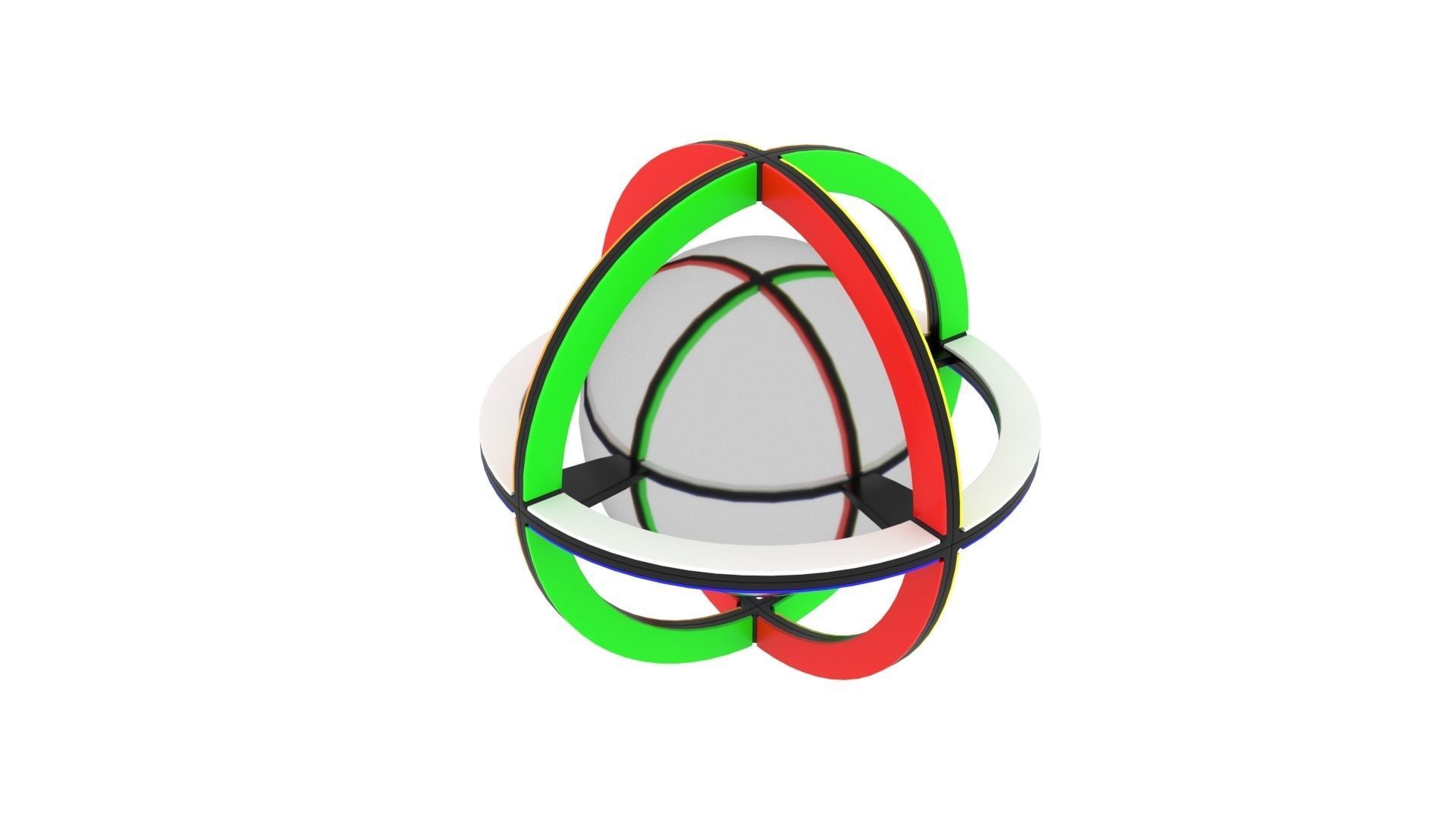 Orbit Cube 3D model | CGTrader