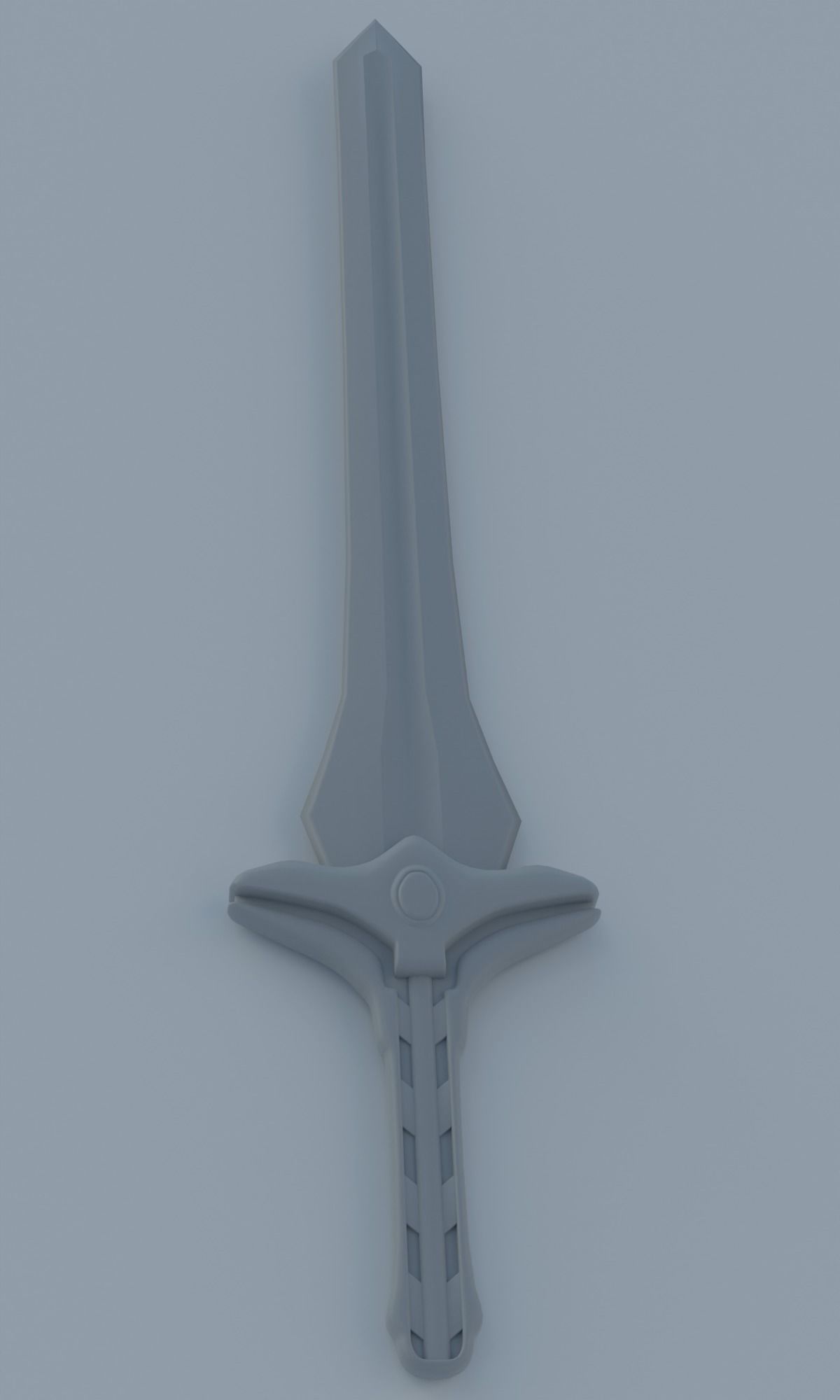3D model Fantasy sword low poly 3D model PBR weapon VR / AR / low-poly ...