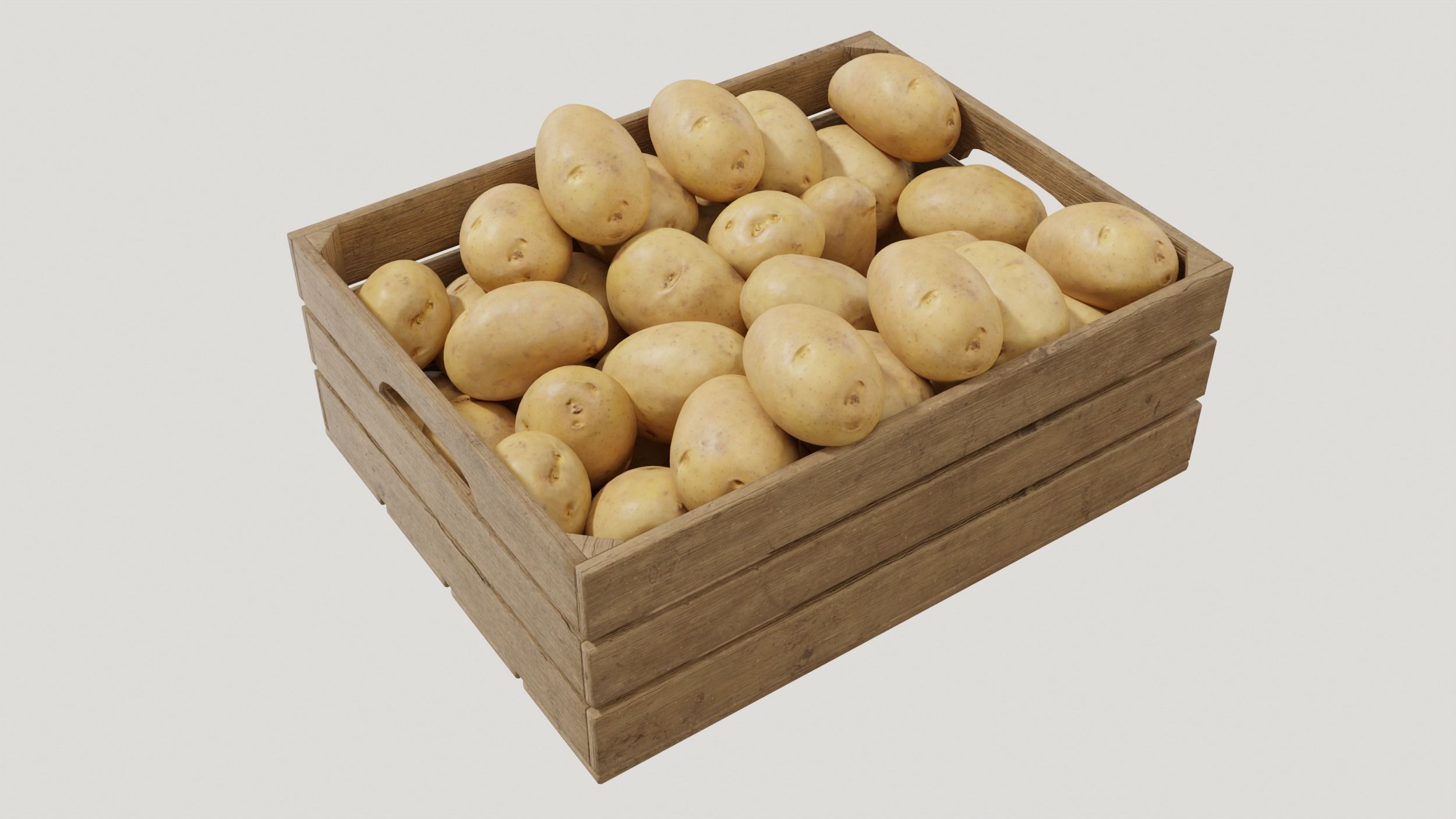 potato crates 3D model | CGTrader