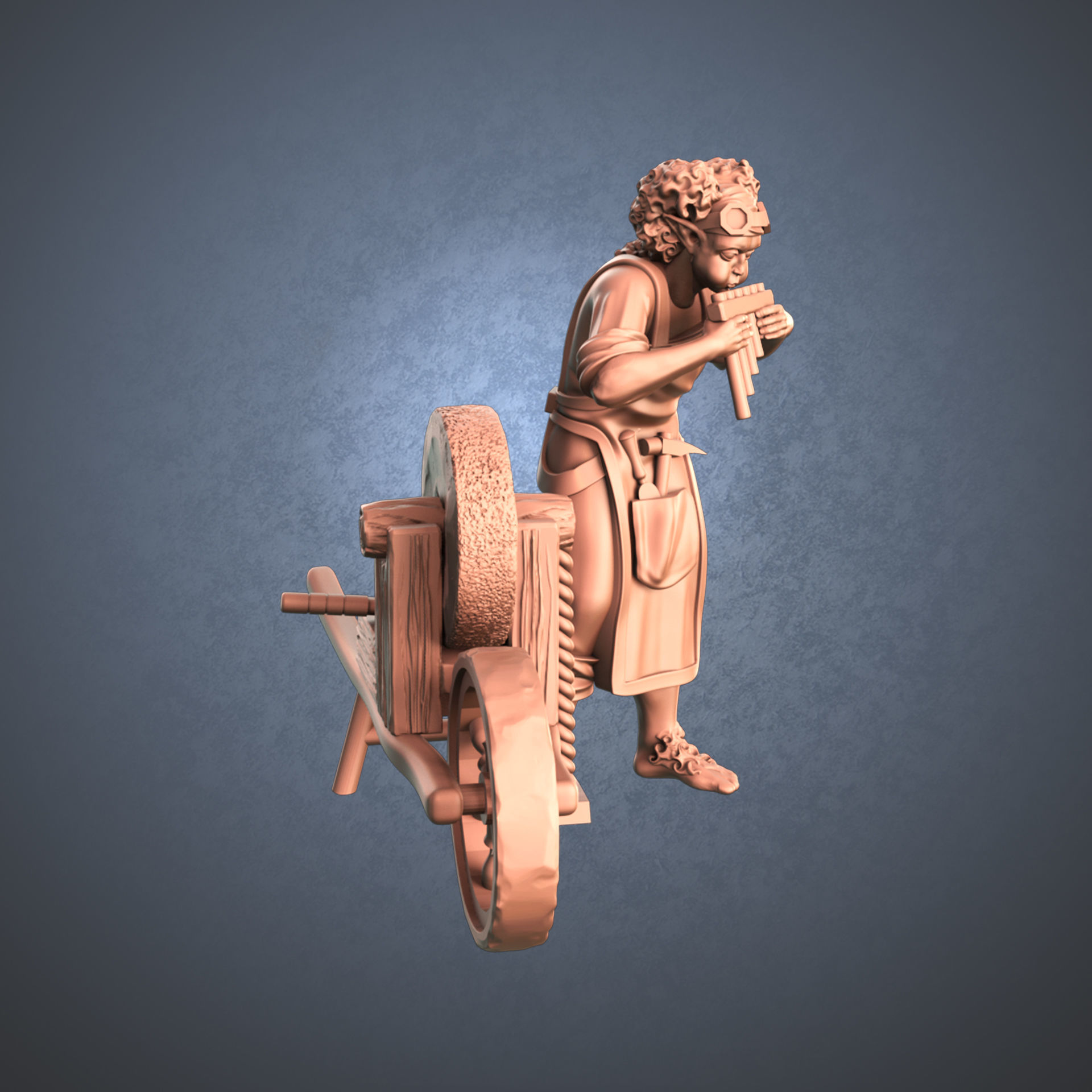 Halfling sharpener 3D model 3D printable | CGTrader