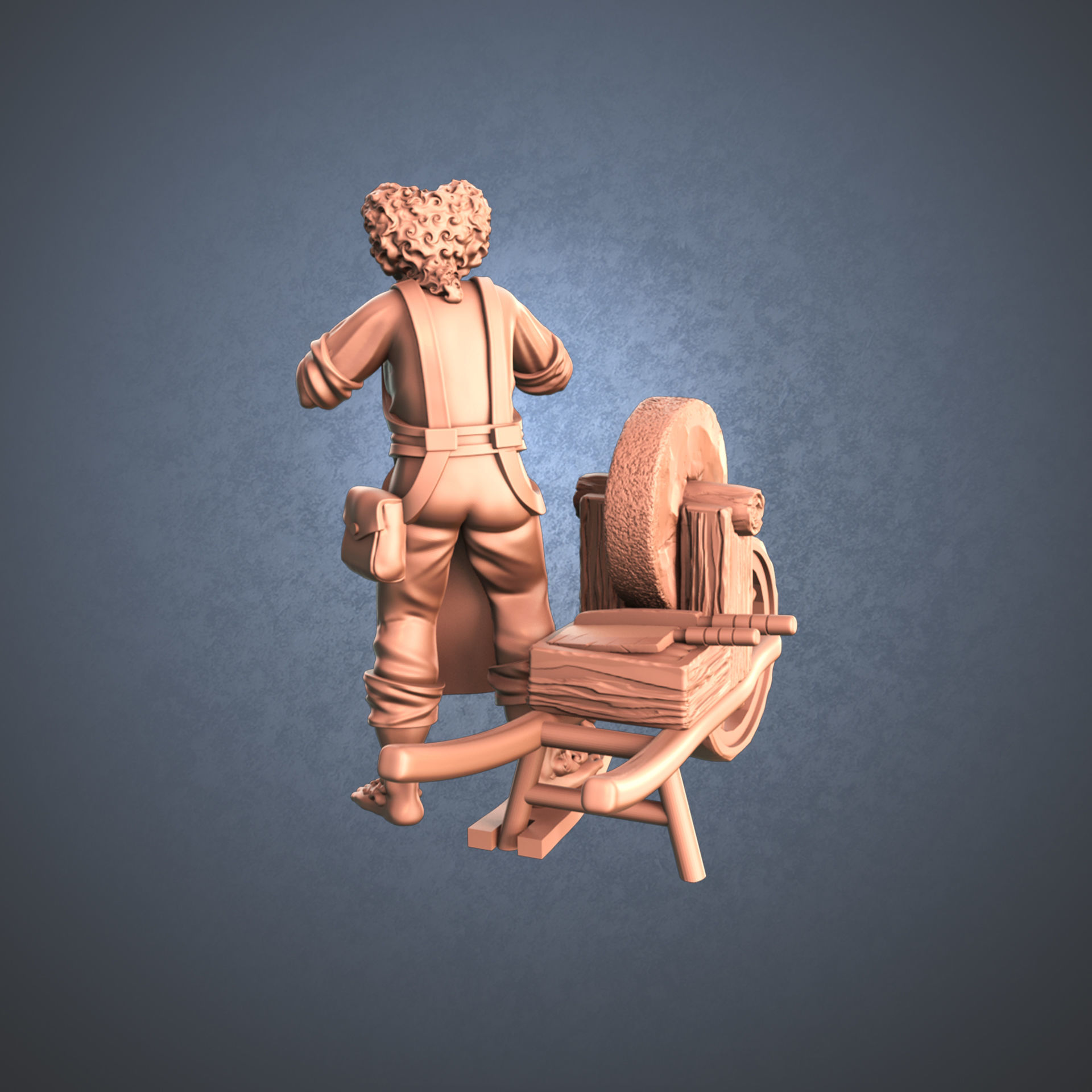 Halfling sharpener 3D model 3D printable | CGTrader