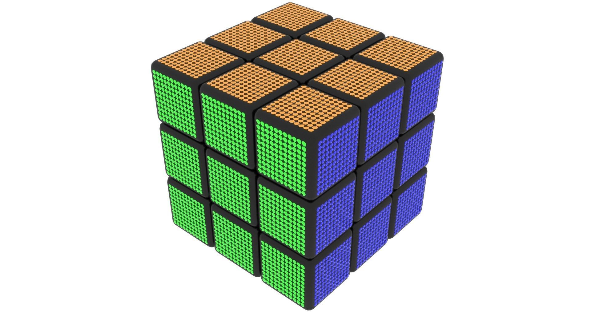 Crystal Rubiks Cube 3D model | CGTrader