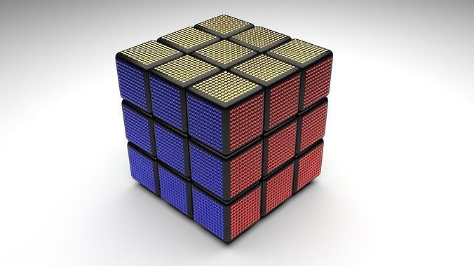 Crystal Rubiks Cube 3D model | CGTrader