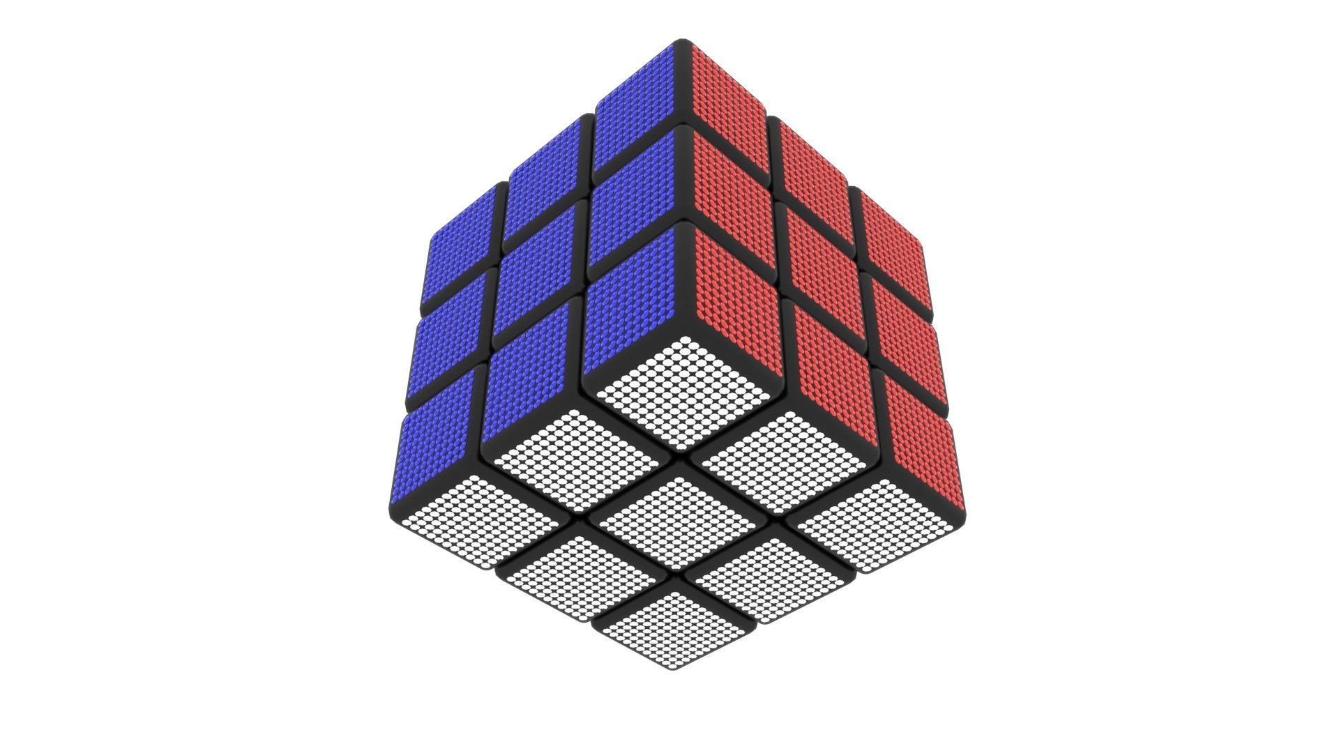 Crystal Rubiks Cube 3D model | CGTrader