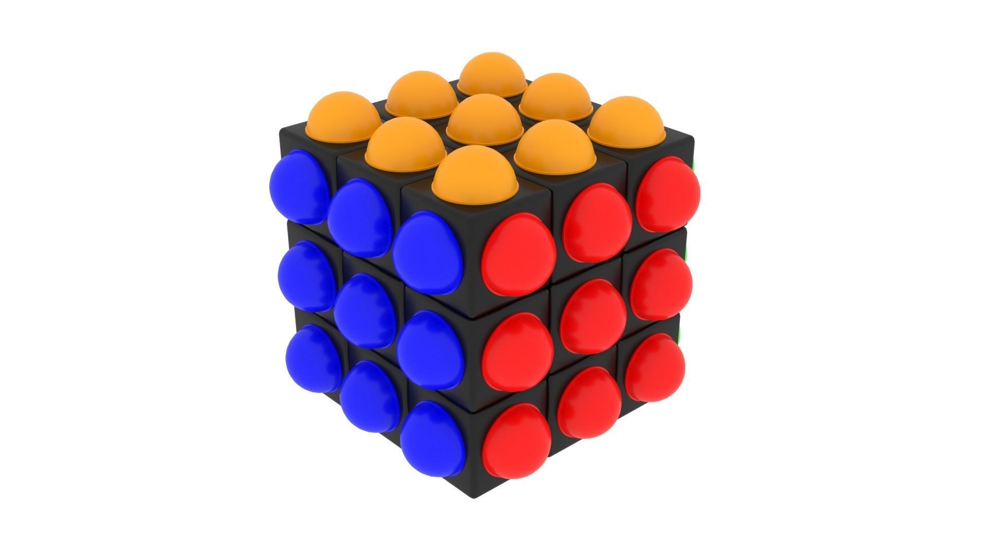 Pop It Rubiks Cube 3D model | CGTrader
