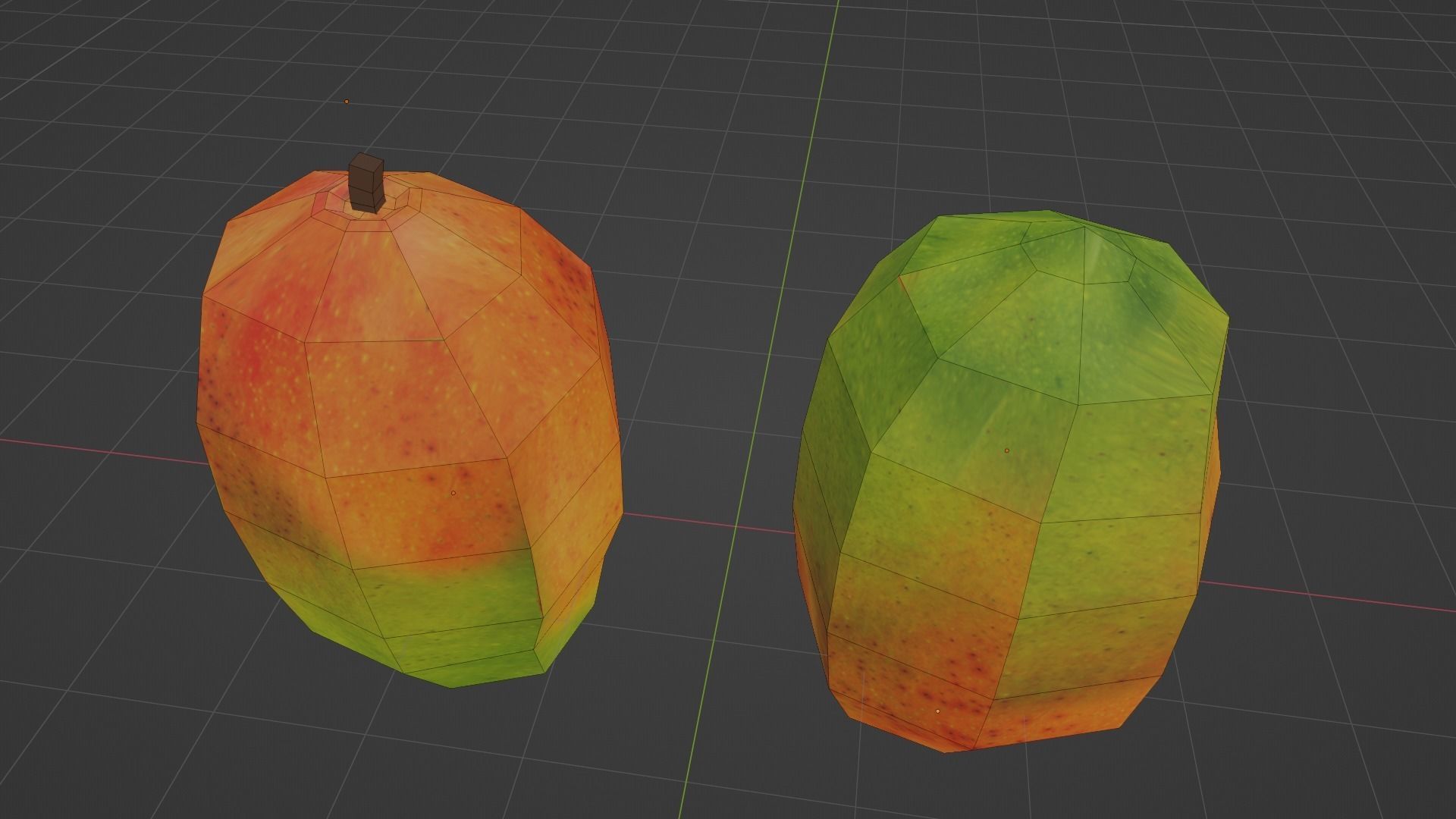 lowpoly fruits pack 3D model | CGTrader