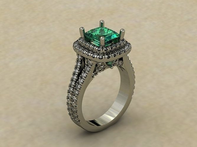 Engagement Ring 3D model 3D printable | CGTrader
