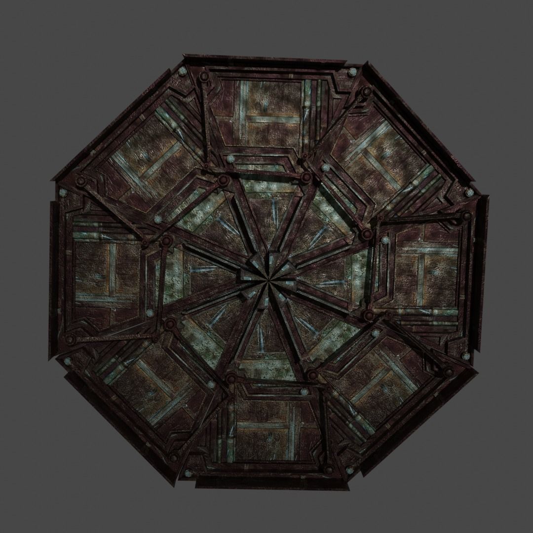 Iris Door 3D model animated rigged | CGTrader