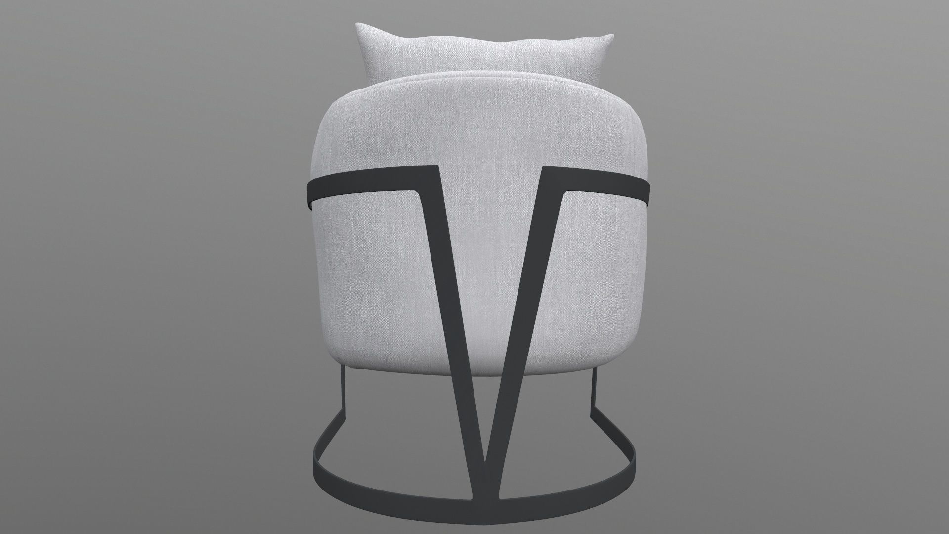 Gray Fabric Chair 3D model | CGTrader