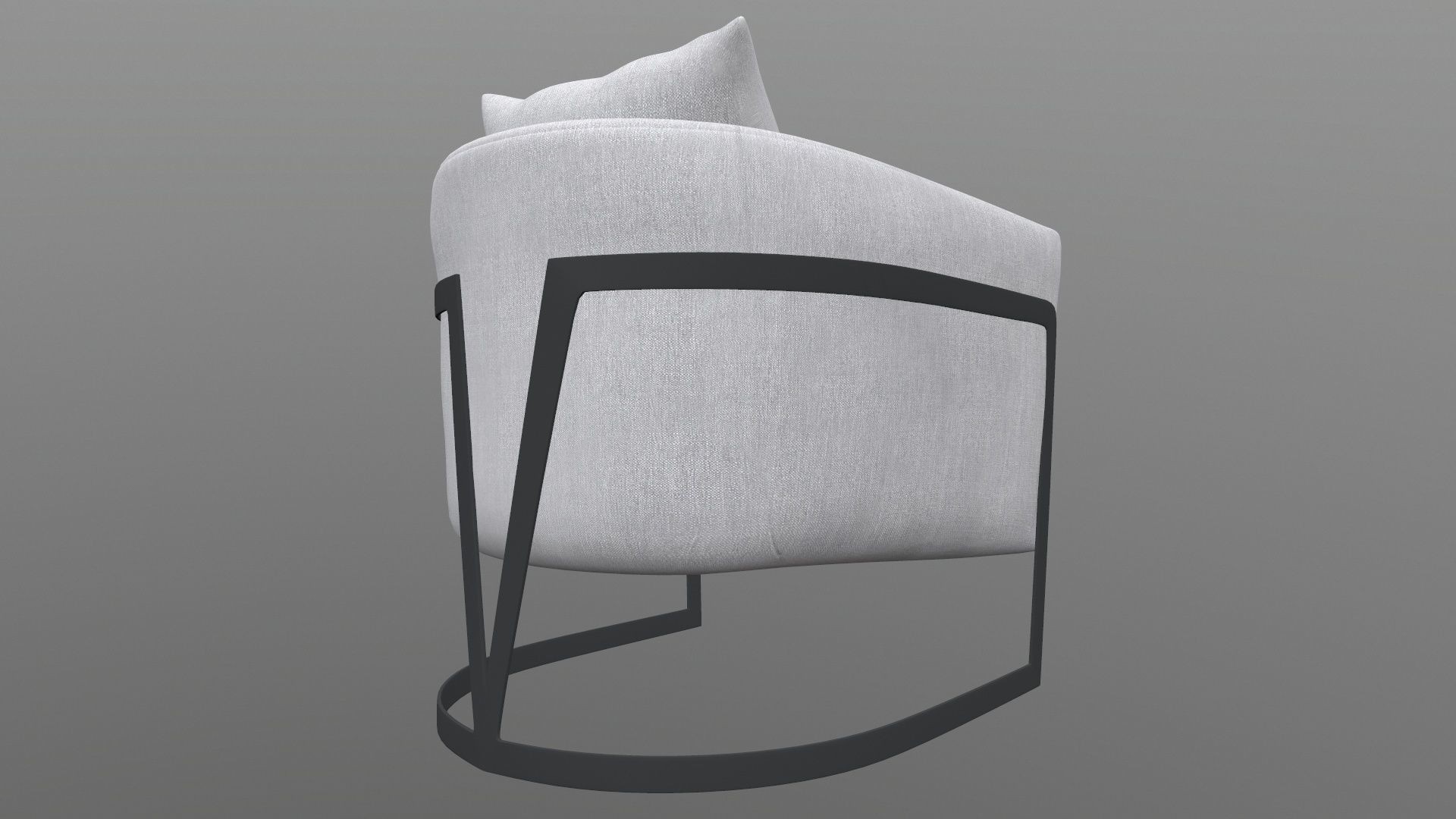 Gray Fabric Chair 3D model | CGTrader