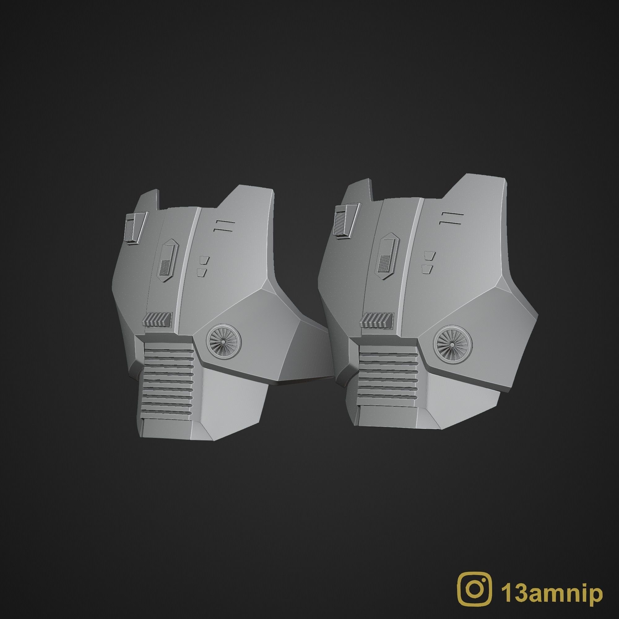Custom Mandalorian Chest Armor 3D model 3D printable | CGTrader