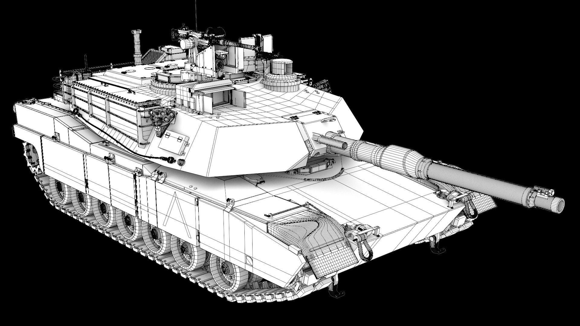 M1A2 Abrams SEPv2 3D model rigged | CGTrader