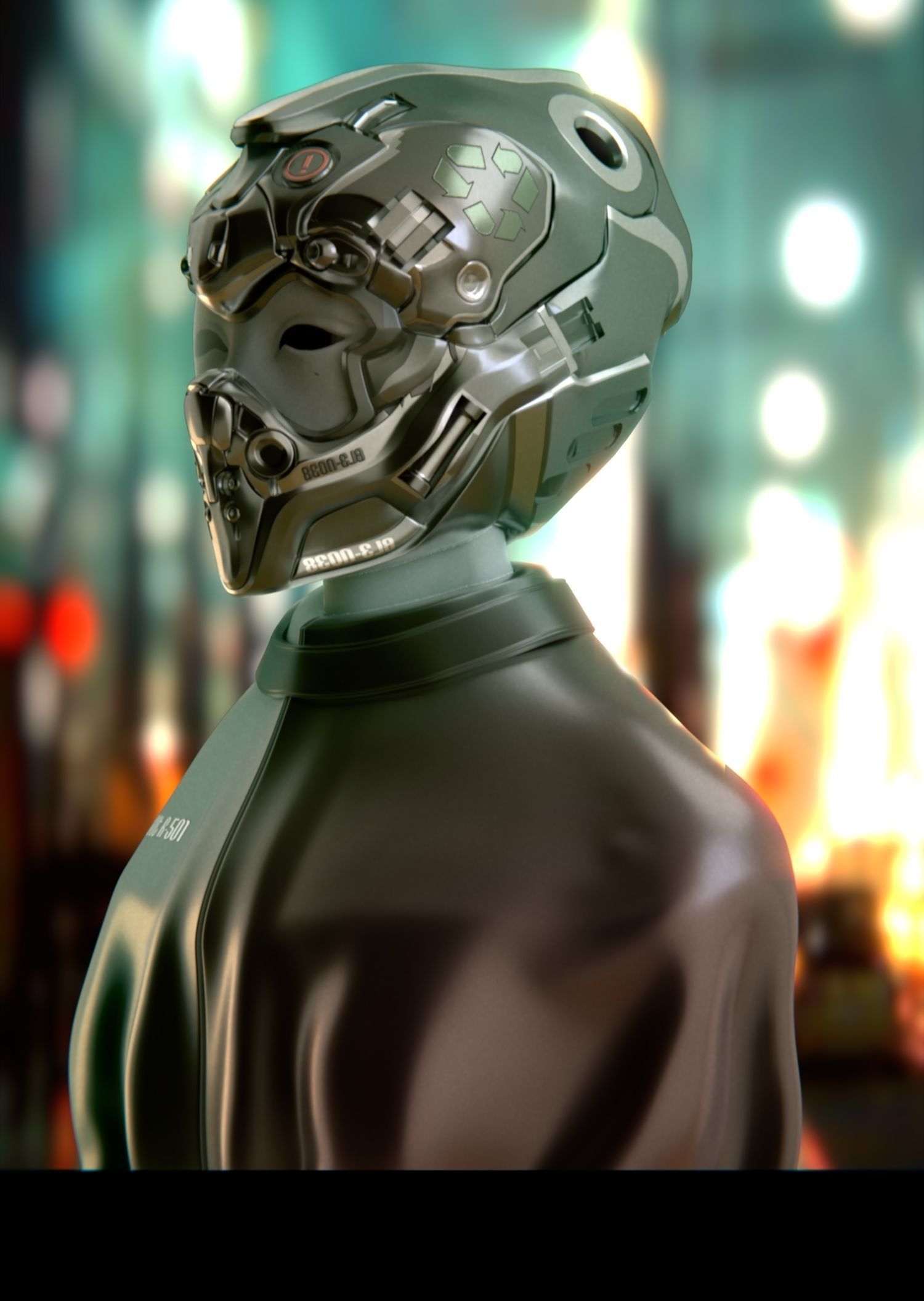 3D model futuristic mask realistick VR / AR / low-poly | CGTrader