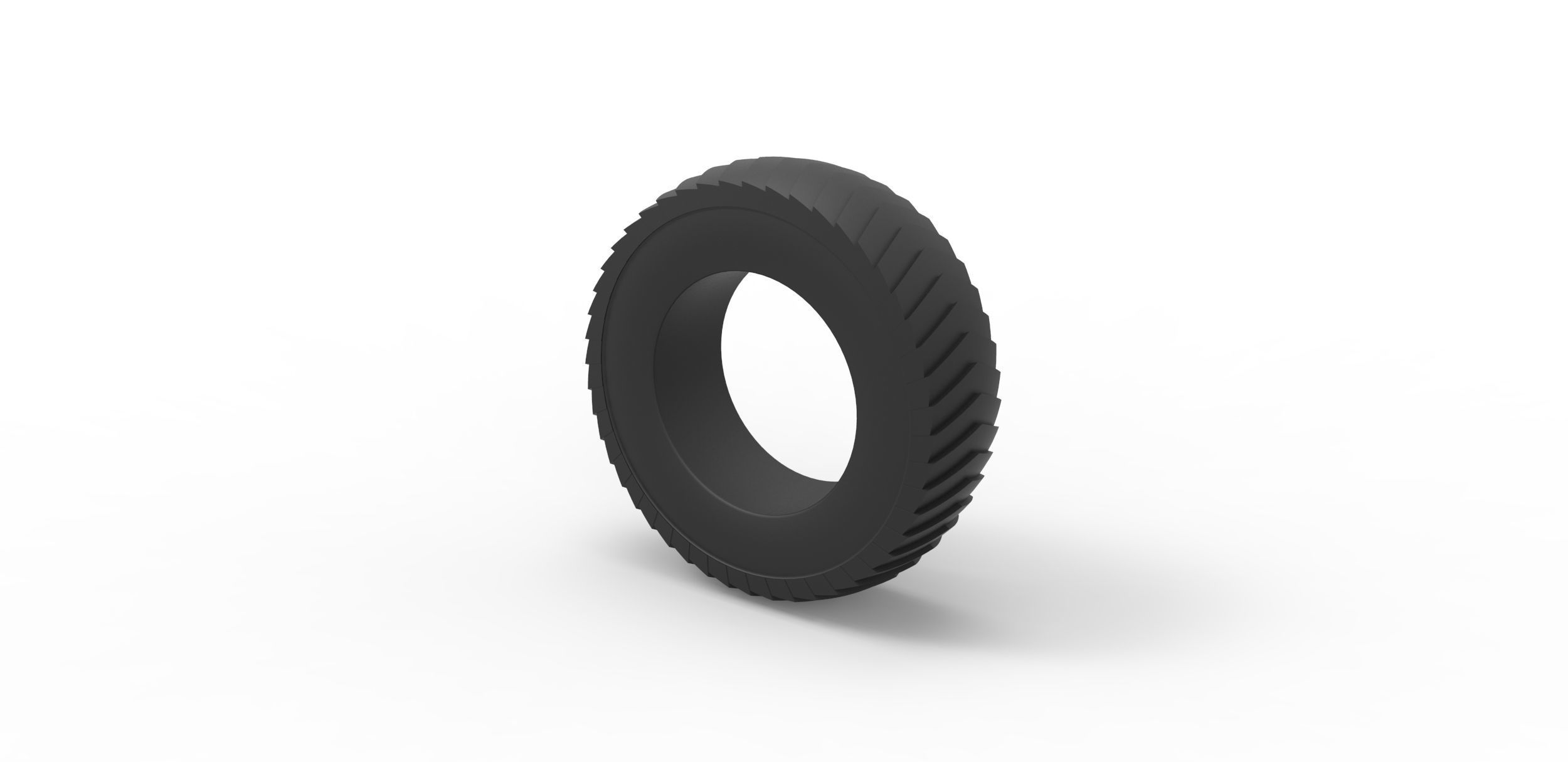 Diecast pulling tractor rear tire 6 Scale 1 to 25 3D model 3D printable ...