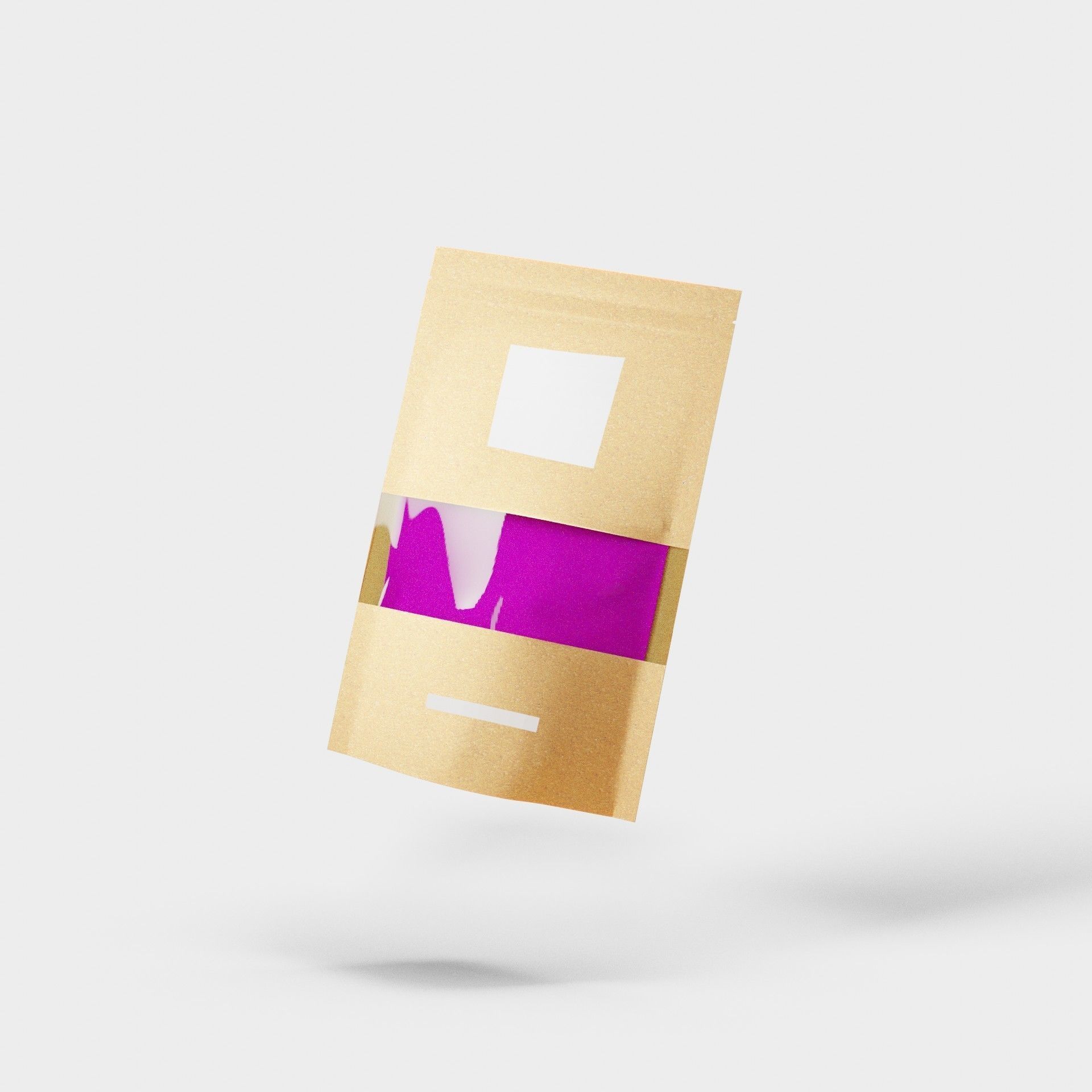 PACKAGING PACKSHOT - craft pocket bag - READY TO USE 3D model animated | CGTrader