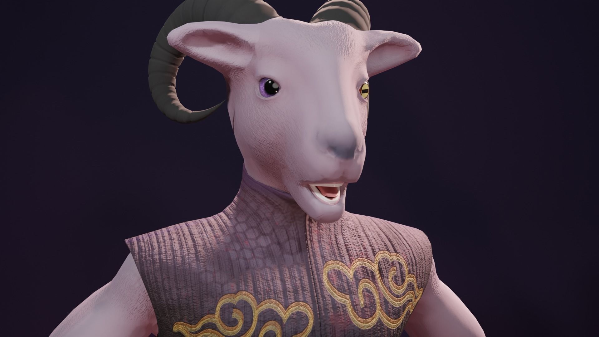 3D model Goat Monster Game asset - lowpoly 3D VR / AR / low-poly | CGTrader