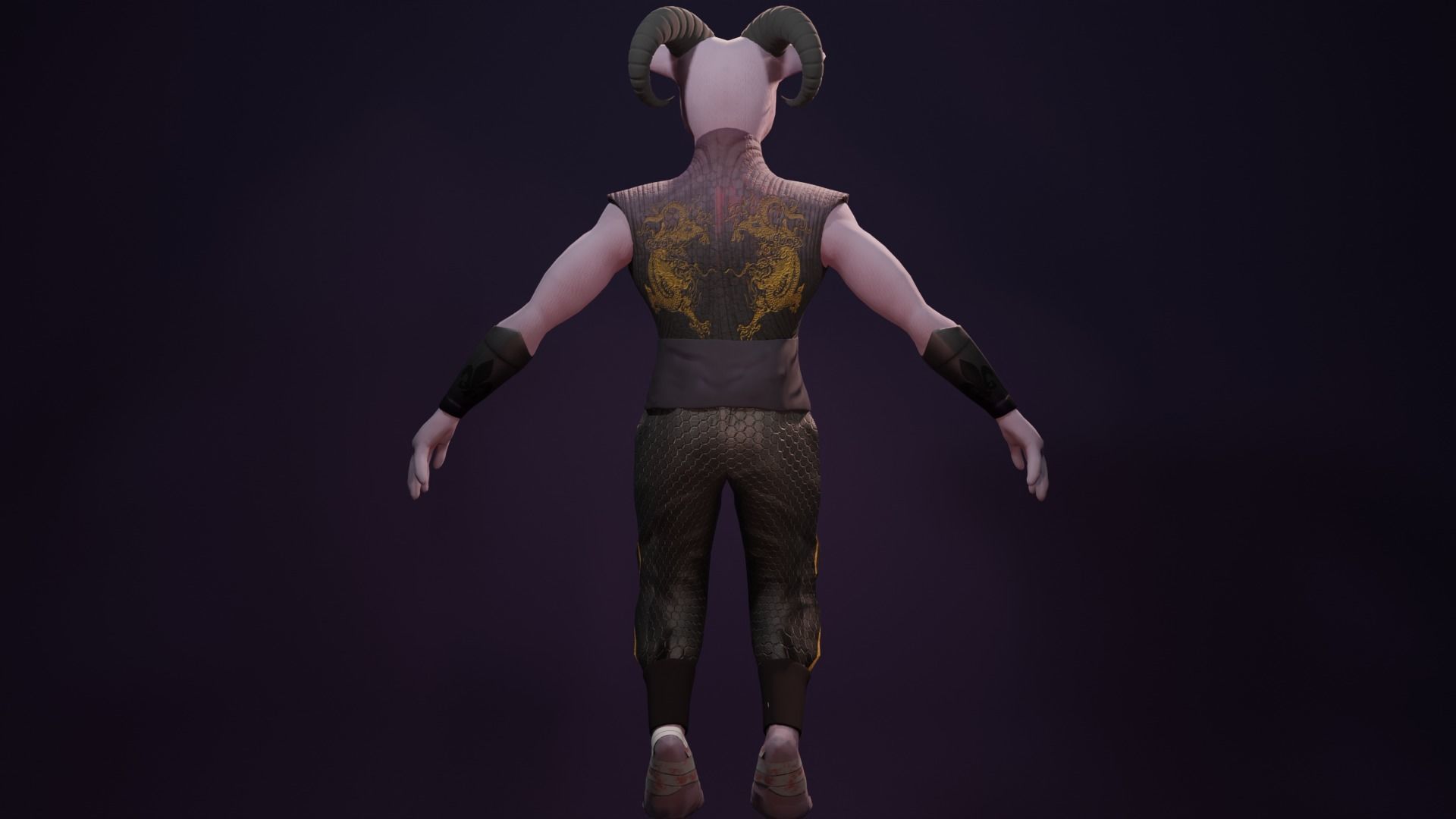 3D model Goat Monster Game asset - lowpoly 3D VR / AR / low-poly | CGTrader