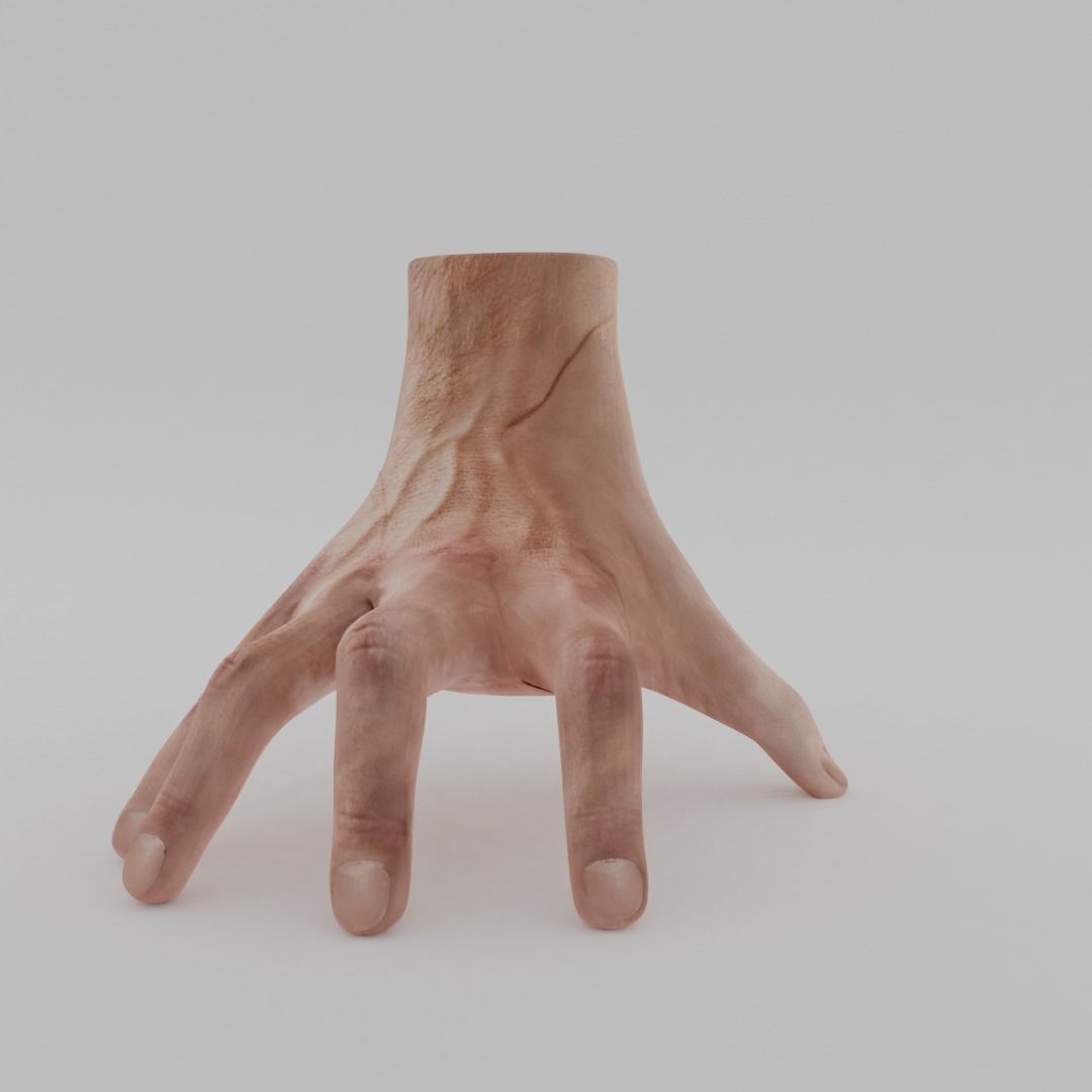 3D model THING from the 2022 Netflix series Wendesday Low poly 3d model ...