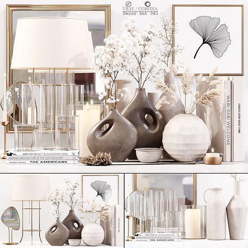 Decor Set 061 3d Model Cgtrader