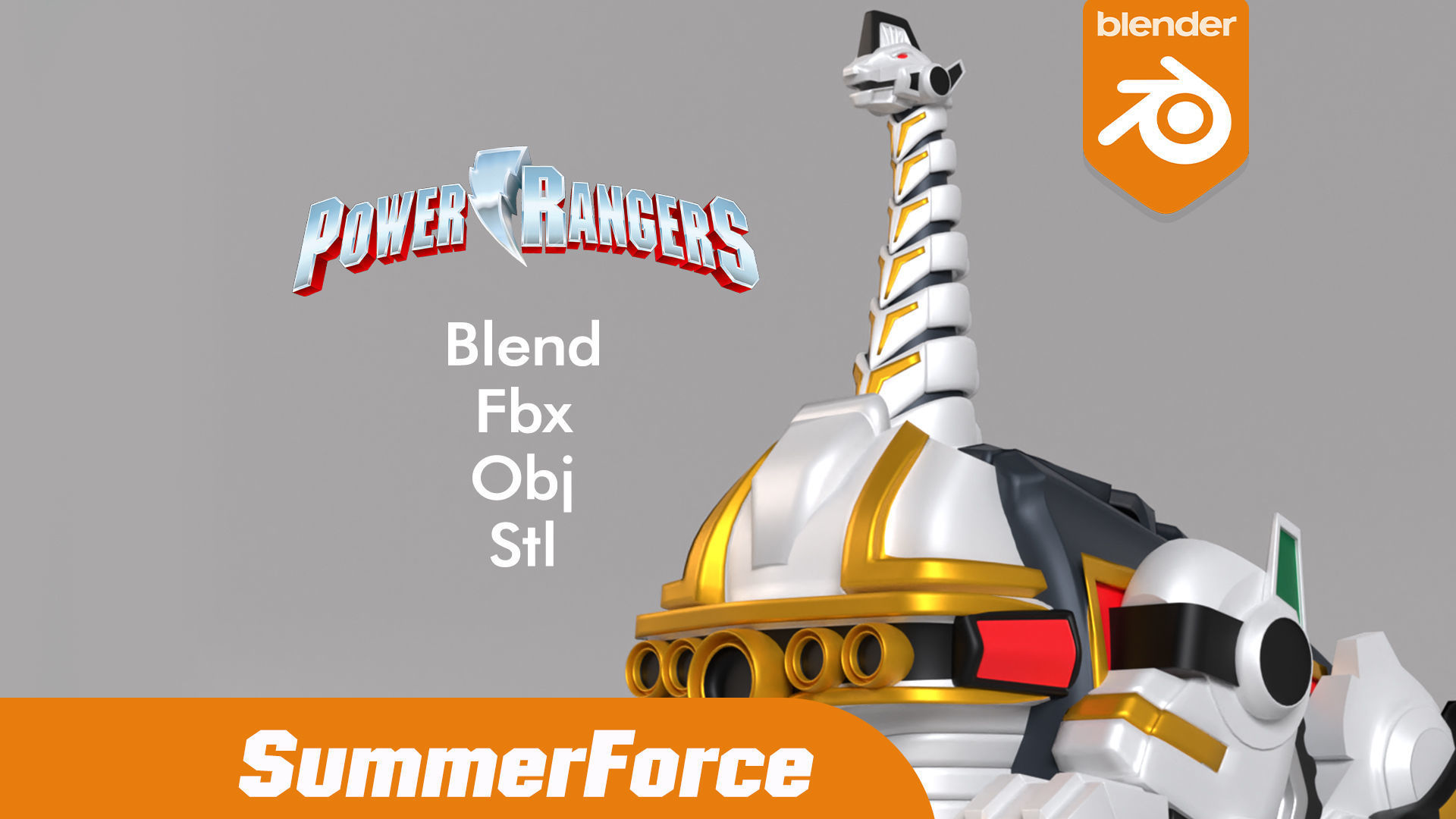 Titanus - Power Ranger 3D model | CGTrader