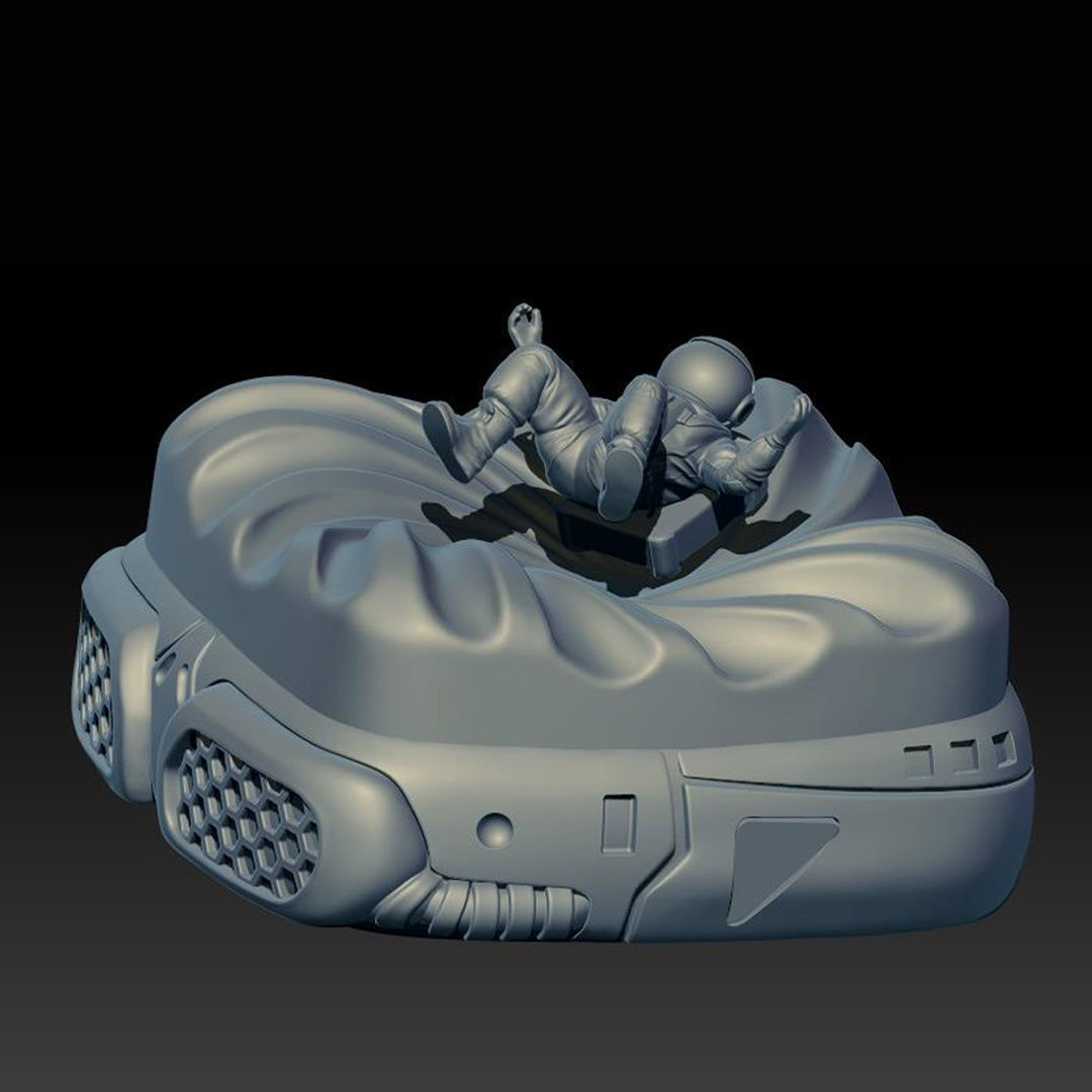 ASTRONAUT KEYBOARD CAP 3D model 3D printable | CGTrader