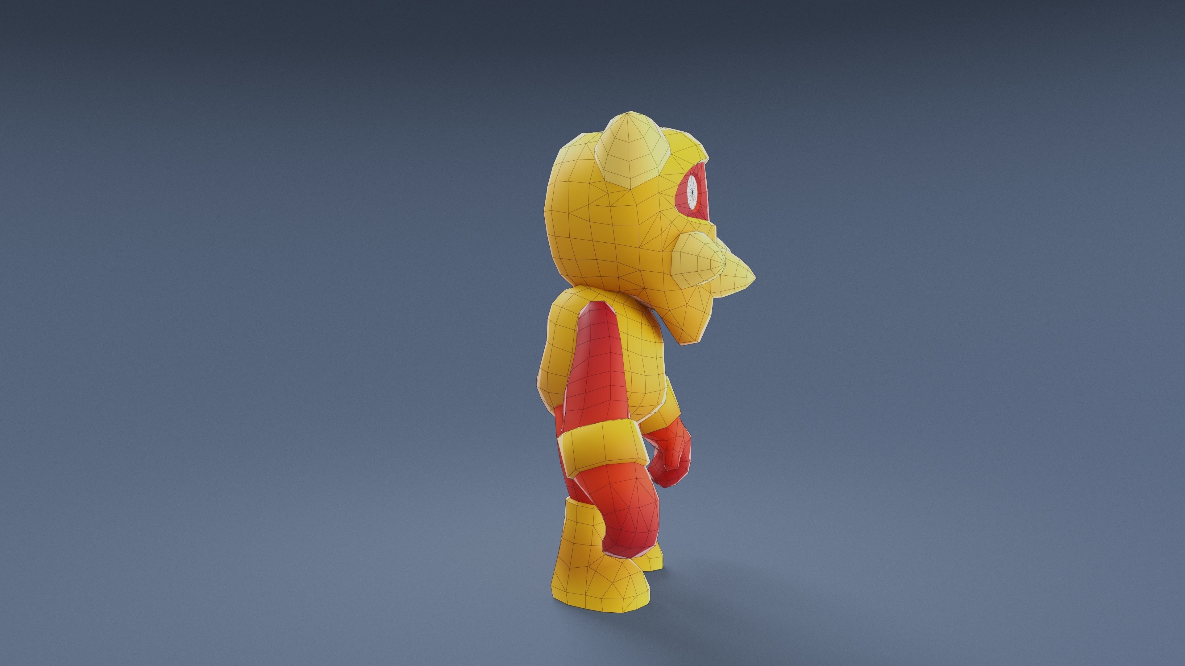 3D model Cartoon Characters - Medium Armored Warrior VR / AR / low-poly ...